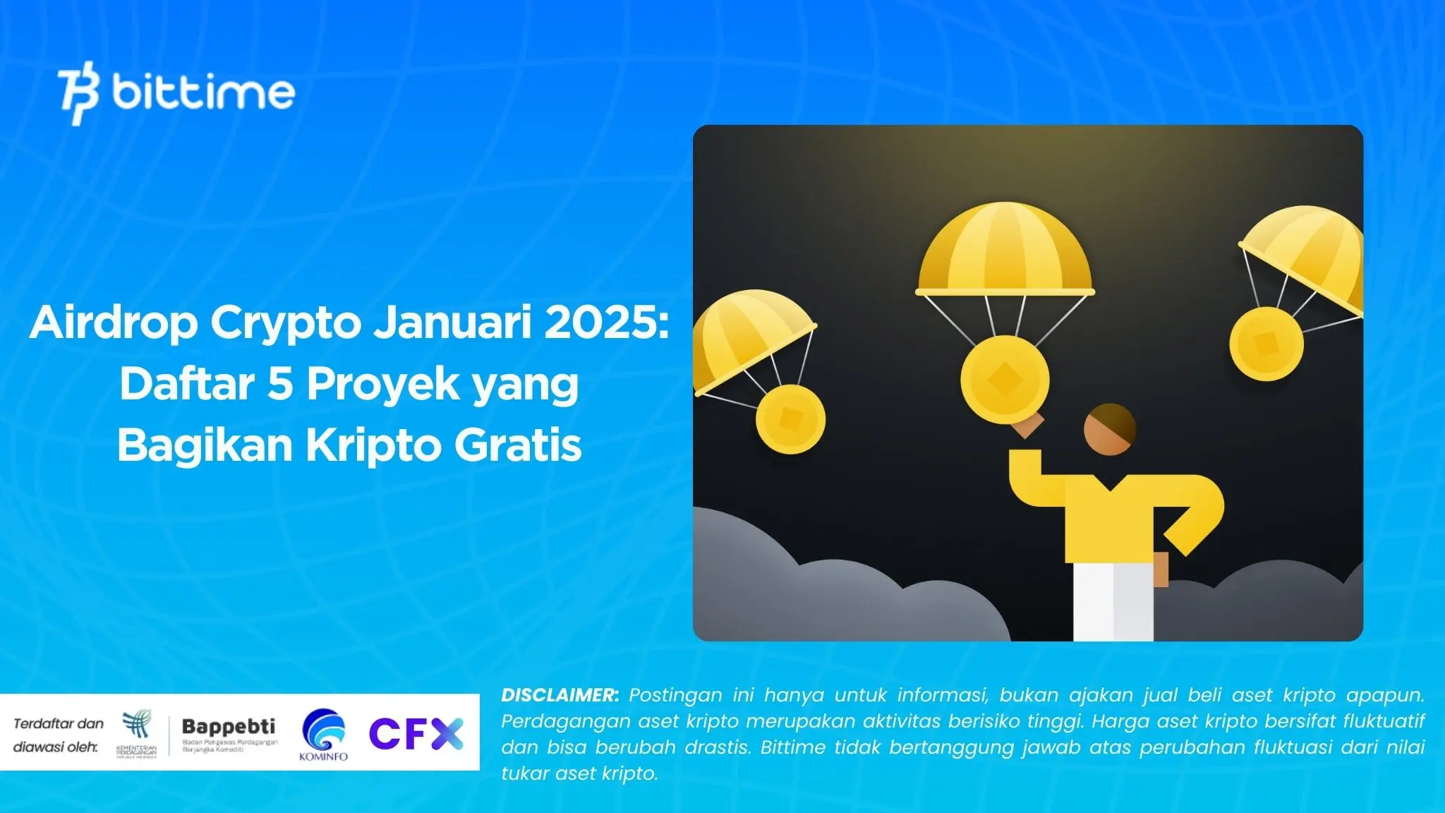 Airdrop Crypto Januari 2025: Daftar 5 Proyek yang Bagikan Kripto Gratis