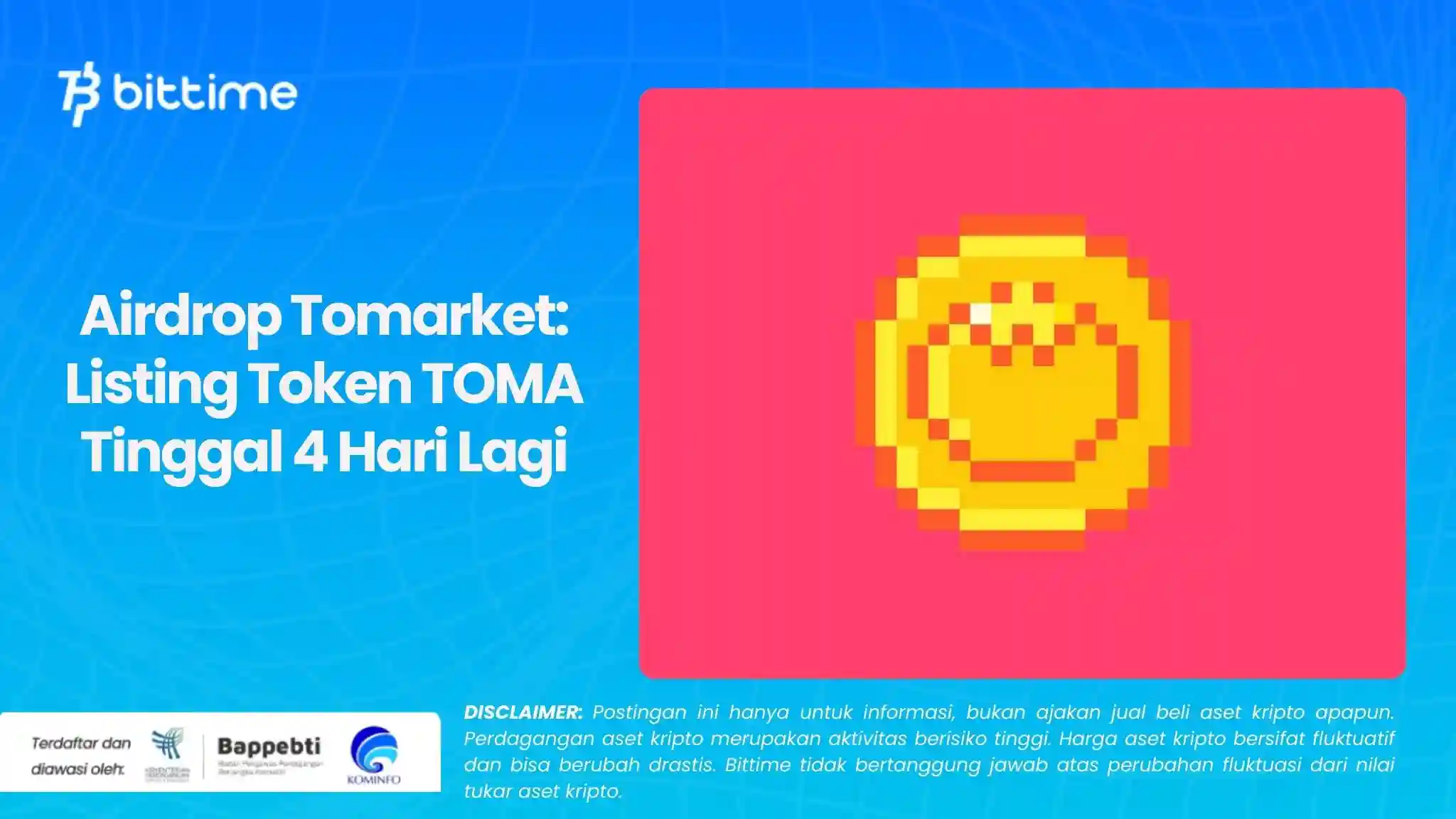 Airdrop Tomarket: Listing Token TOMA Tinggal 4 Hari Lagi Airdrop Tomarket: Listing Token TOMA Tinggal 4 Hari Lagi