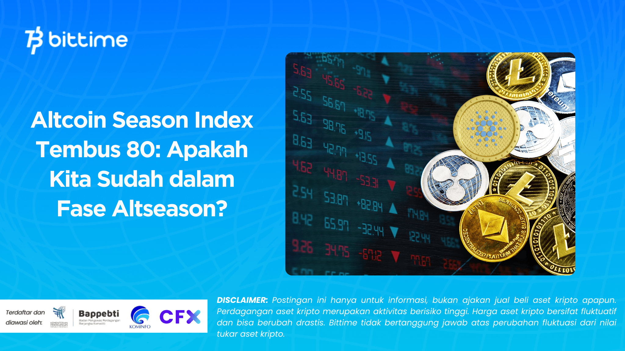 Altcoin Season Index Tembus 80: Apakah Kita Sudah dalam Fase Altseason?