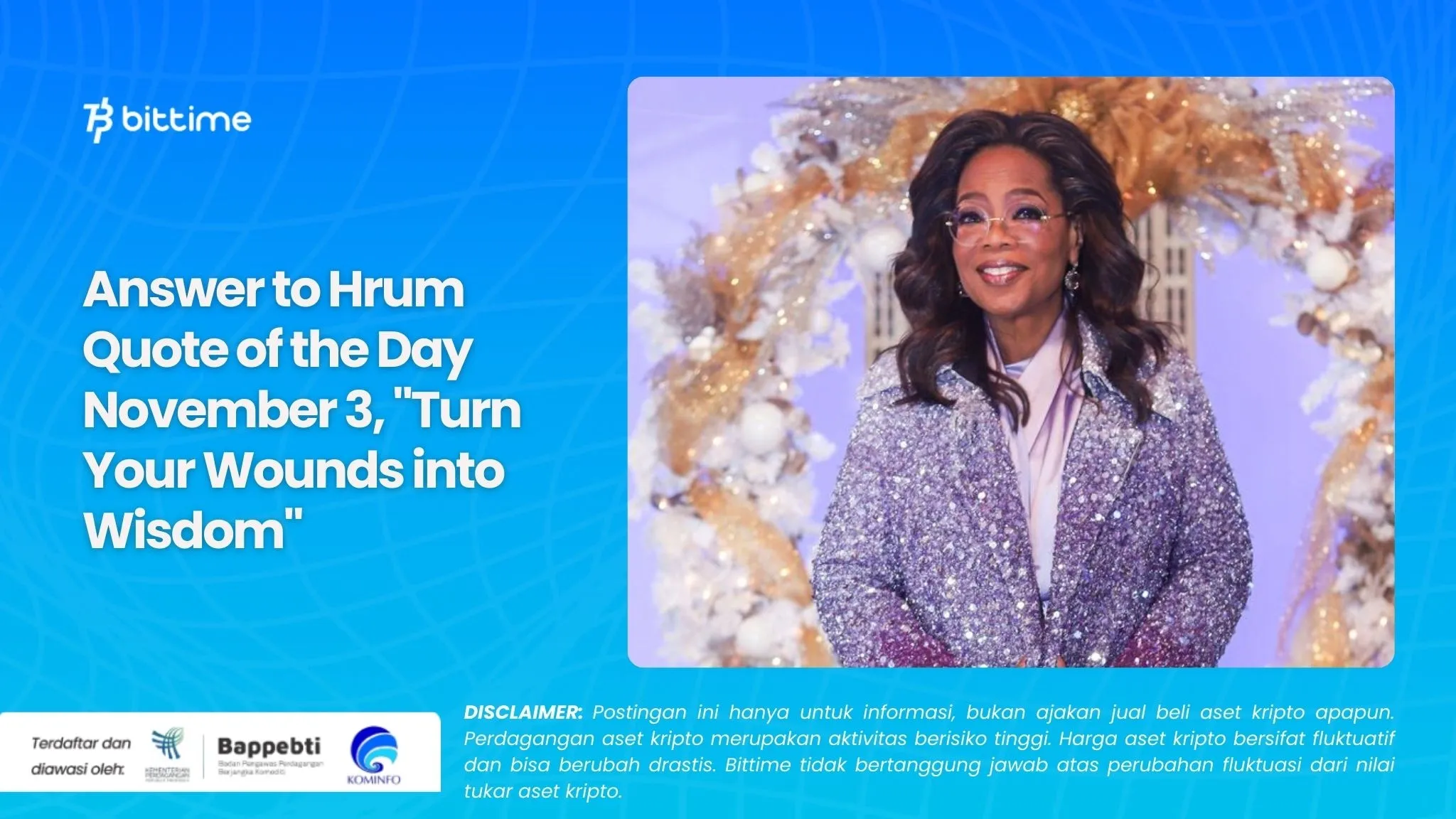 Answer to Hrum Quote of the Day November 3, "Turn Your Wounds