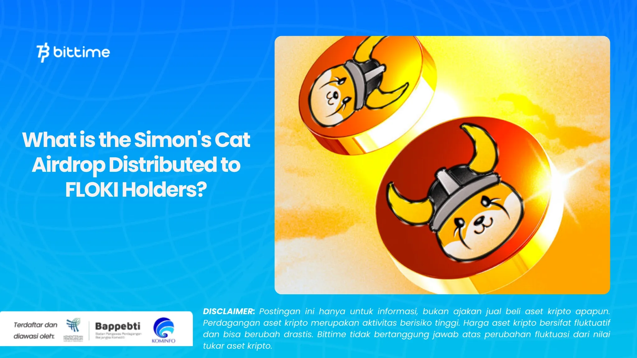 What is the Simon's Cat Airdrop Distributed to FLOKI Holders?