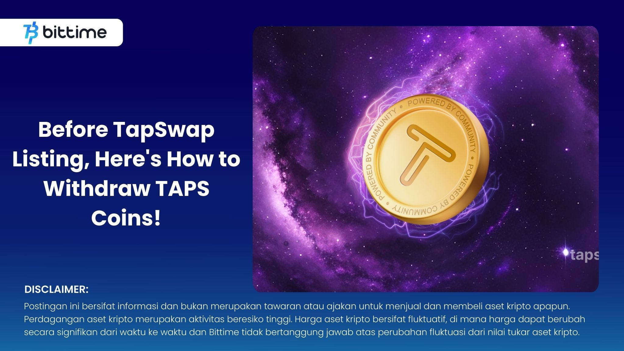 Before TapSwap Listing, Here's How to Withdraw TAPS Coins!