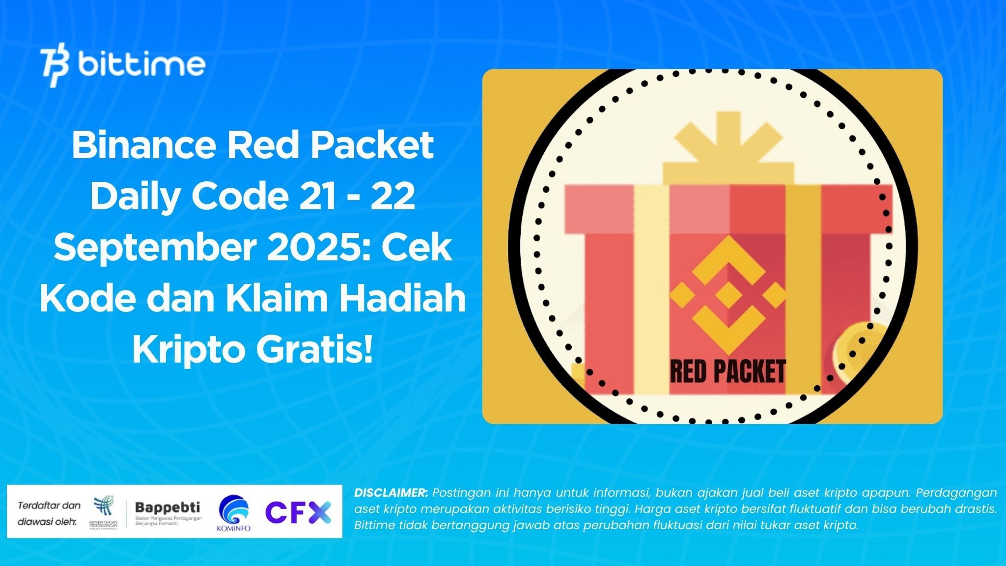 Binance Red Packet Daily Code 21 - 22 September 2025
