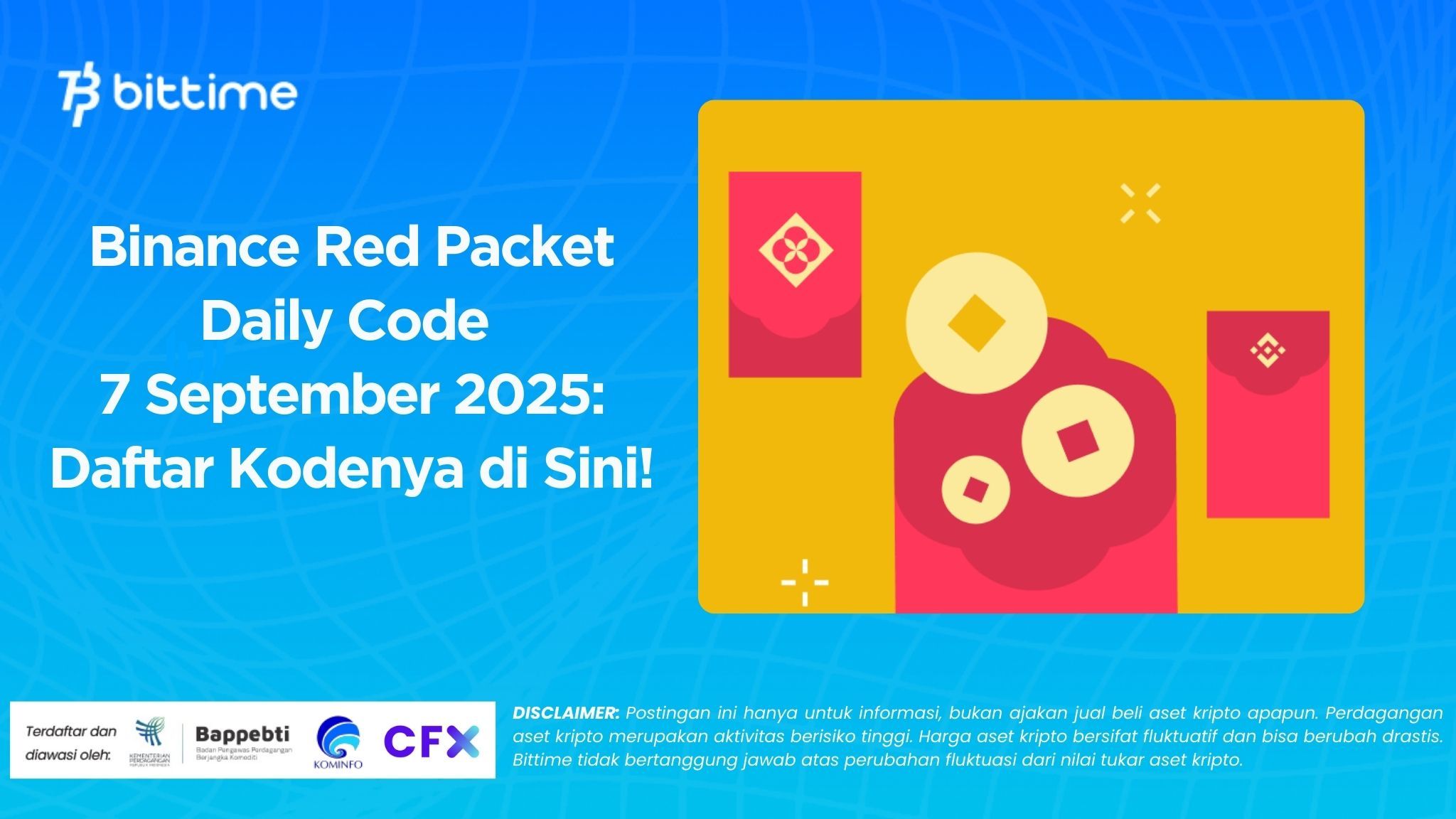 Binance Red Packet Daily Code September 7