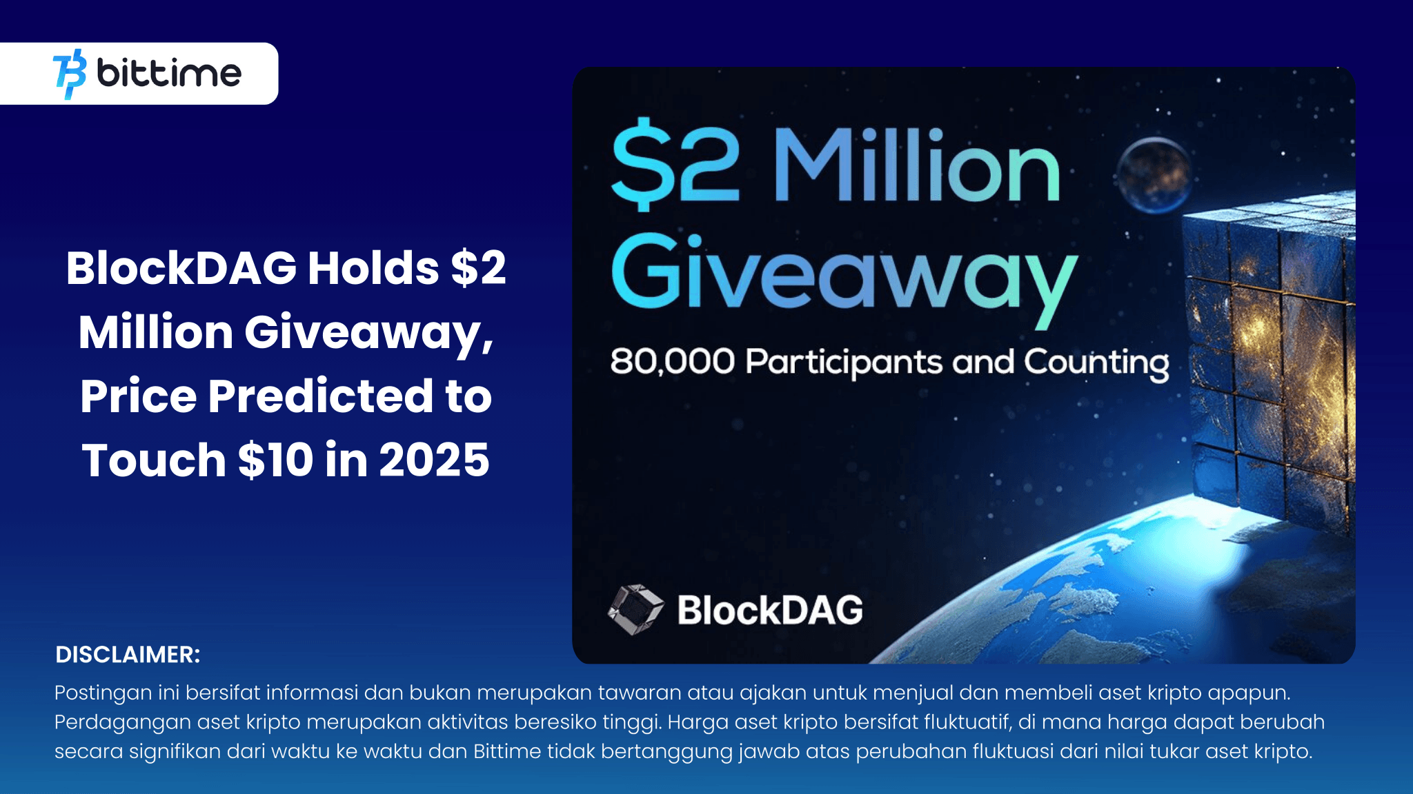 BlockDAG Holds $2 Million Giveaway, Price Predicted to Touch $10 in 2025