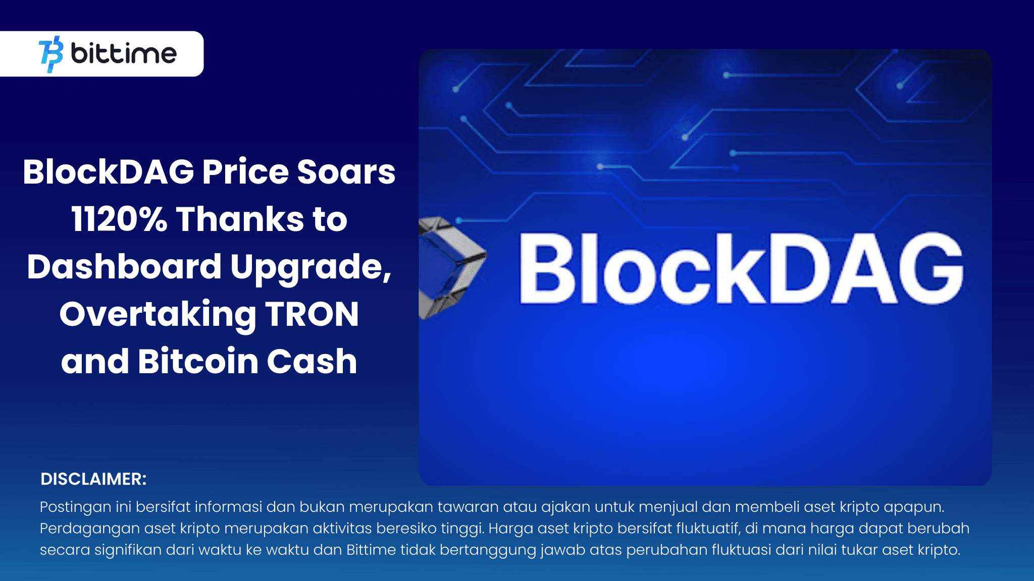 BlockDAG Price Soars 1120% Thanks to Dashboard Upgrade, Overtaking TRON ...
