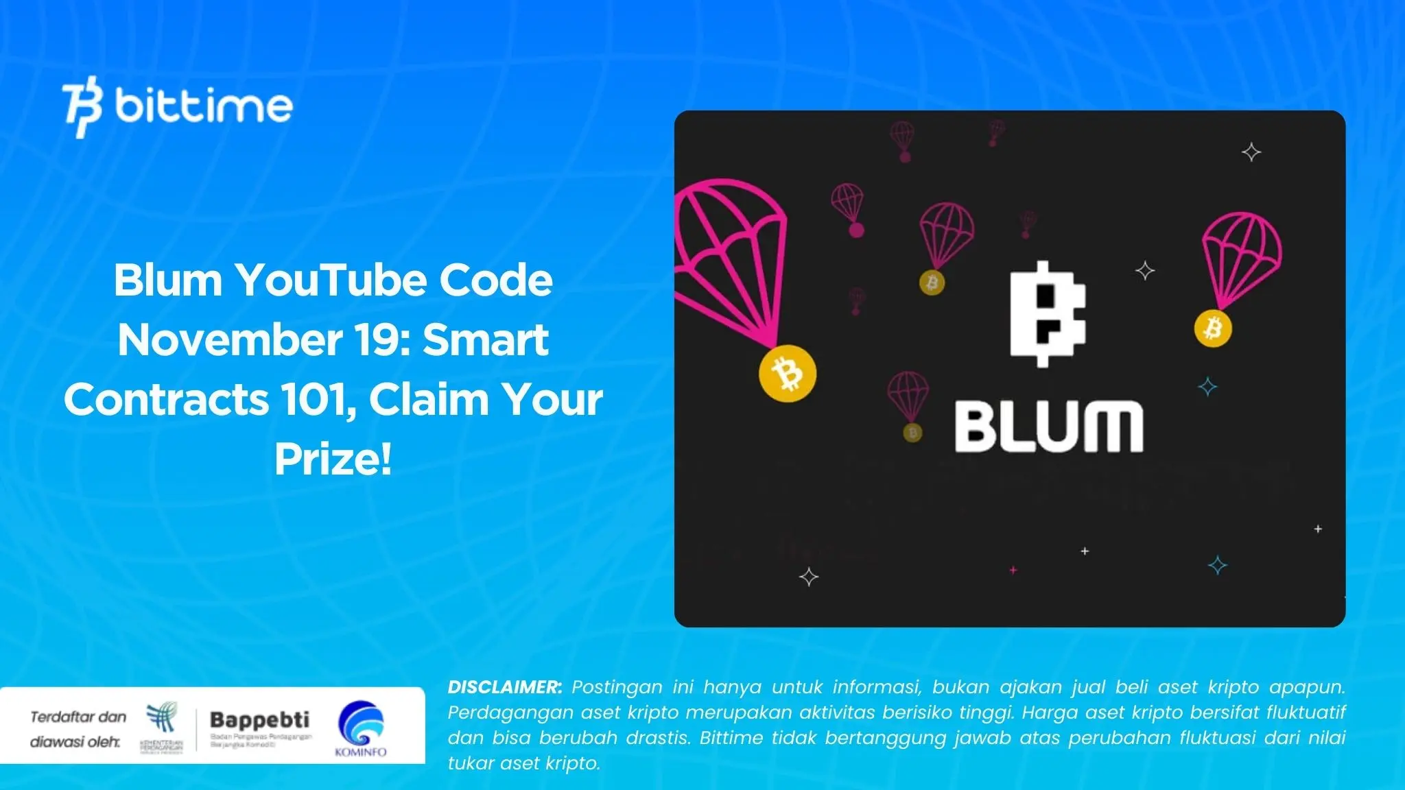 Blum YouTube Code November 19: Smart Contracts 101, Claim Your Prize!