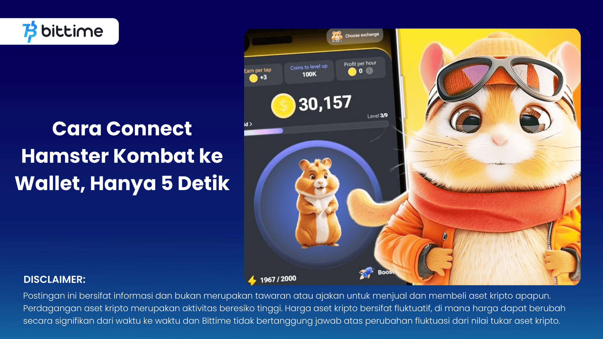 Cara Connect Hamster Kombat ke Wallet, Hanya 5 Detik