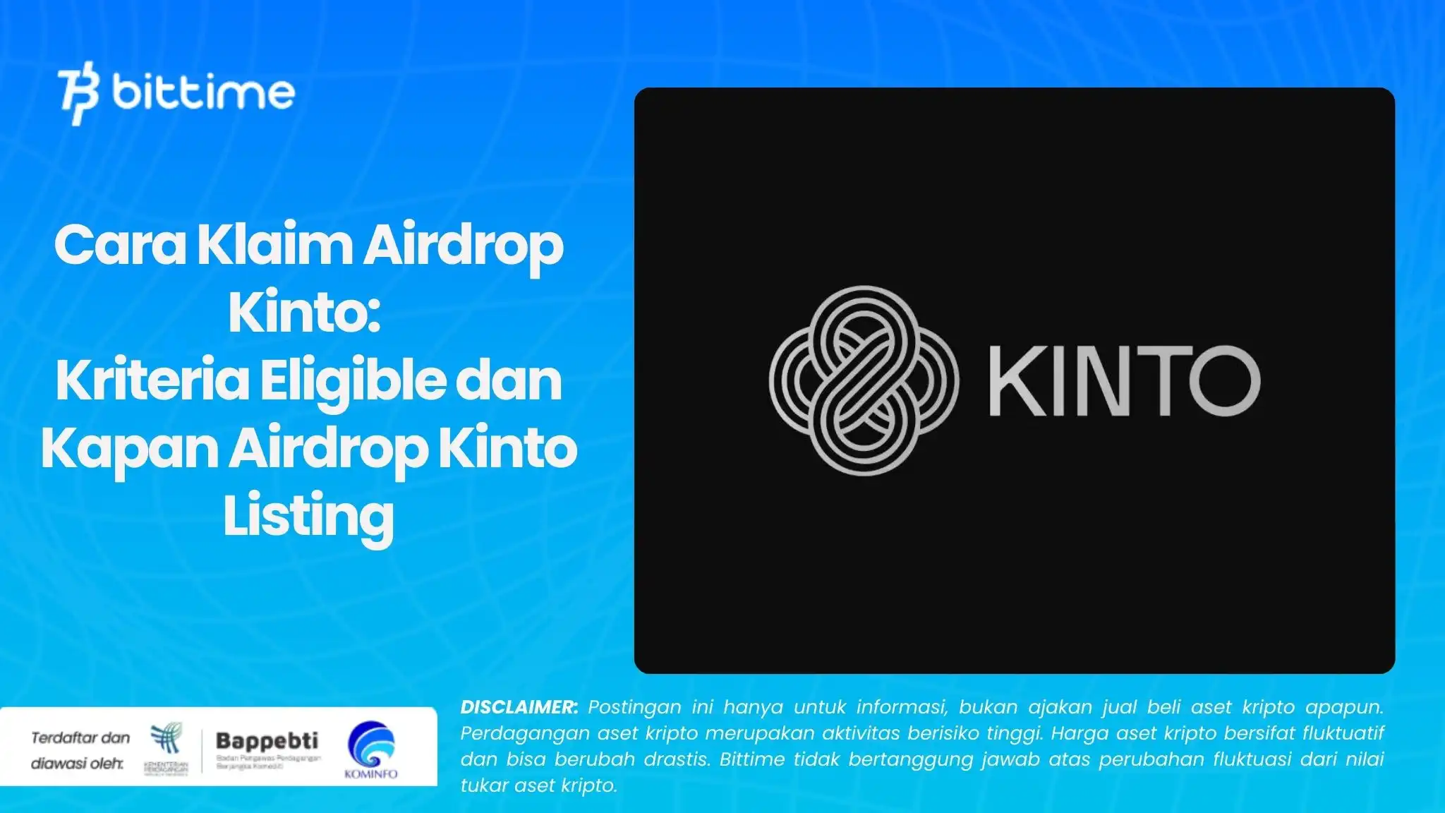 Cara Klaim Airdrop Kinto: Kriteria Eligible dan Kapan Airdrop Kinto Listing