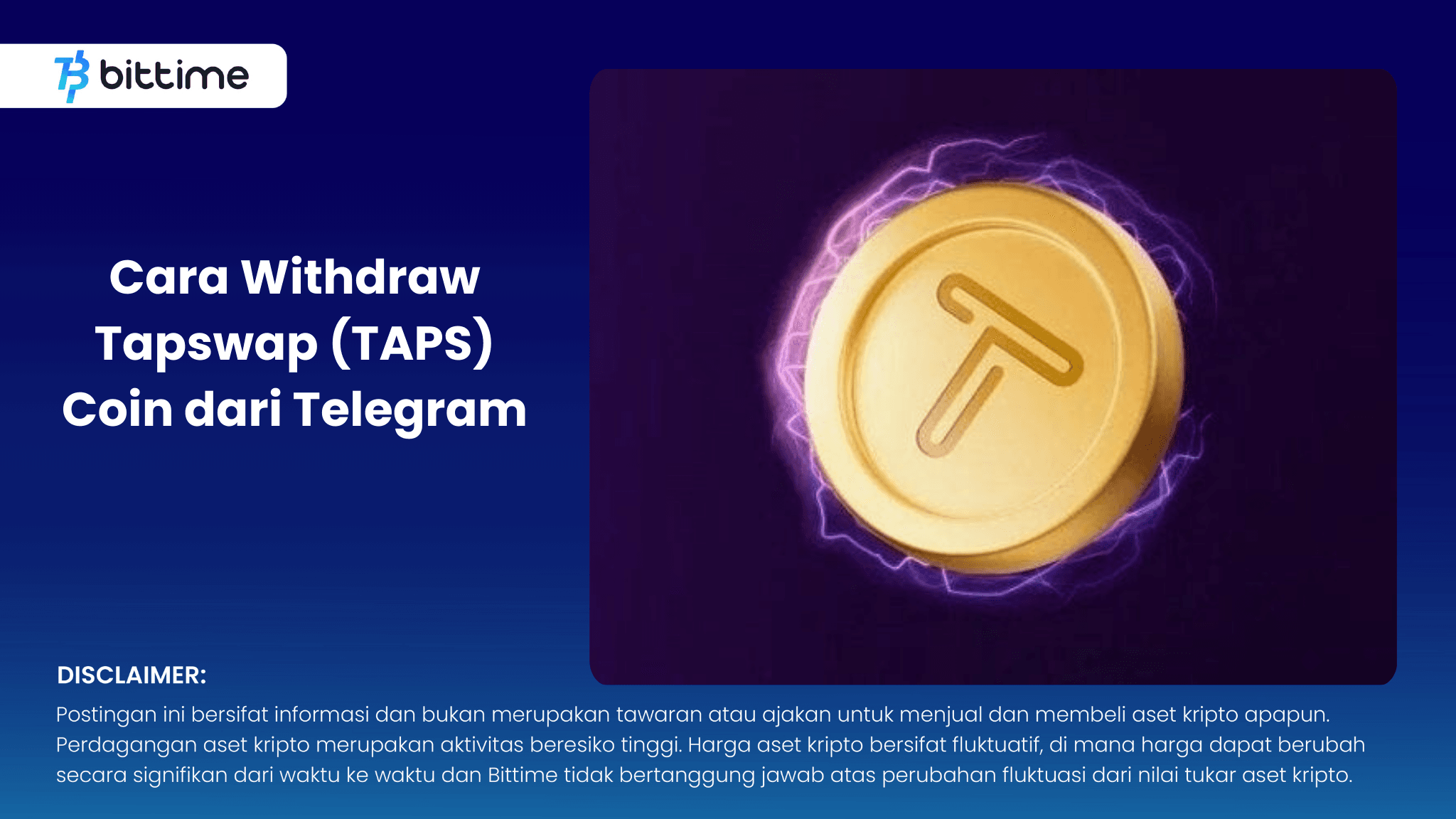 Cara Withdraw TapSwap (TAPS) Coin dari Telegram