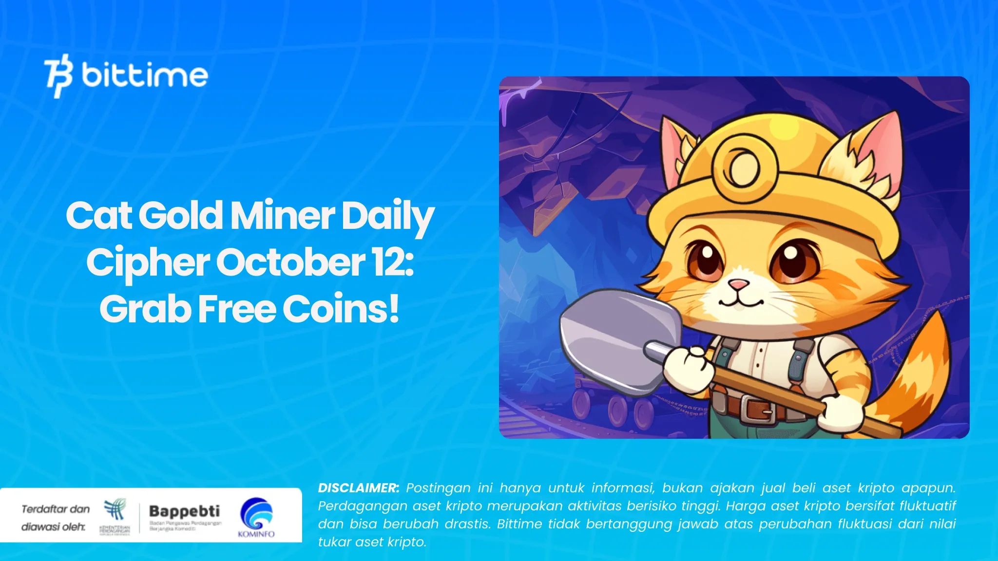 Cat Gold Miner Daily Cipher October 12: Grab Free Coins!