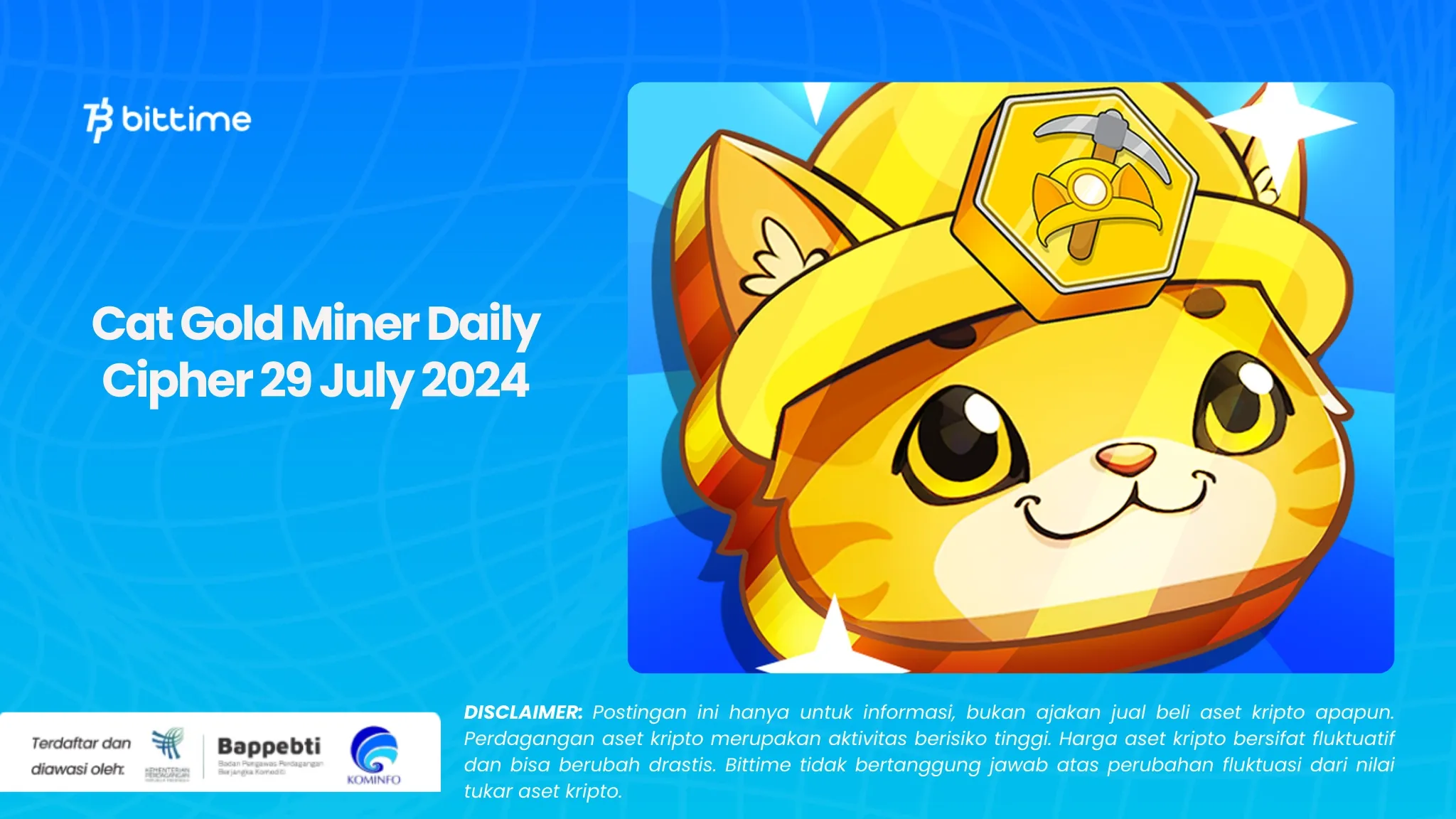 Cat Gold Miner Daily Cipher 29 July 2024