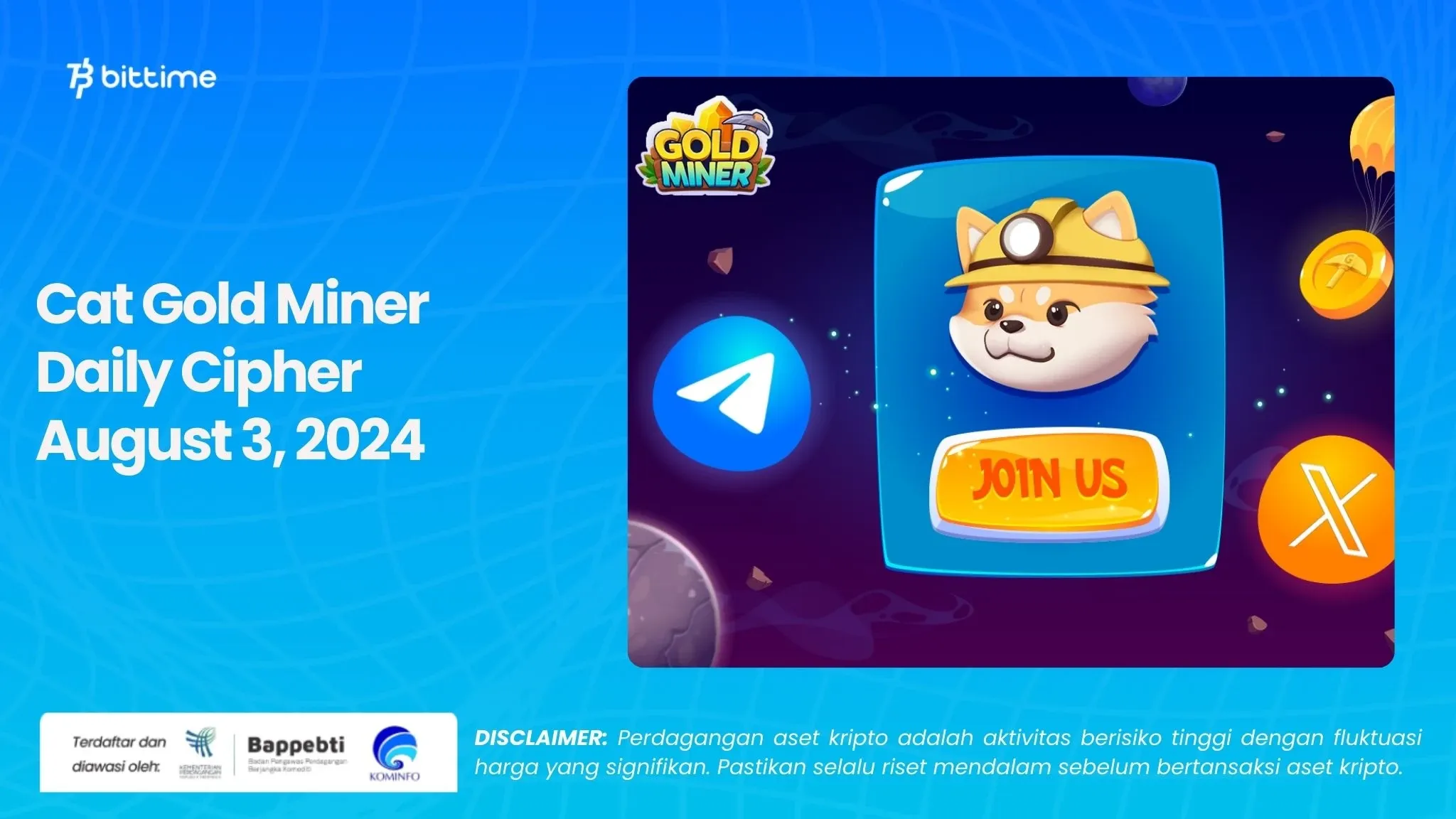 Cat Gold Miner Daily Cipher August 3 2024