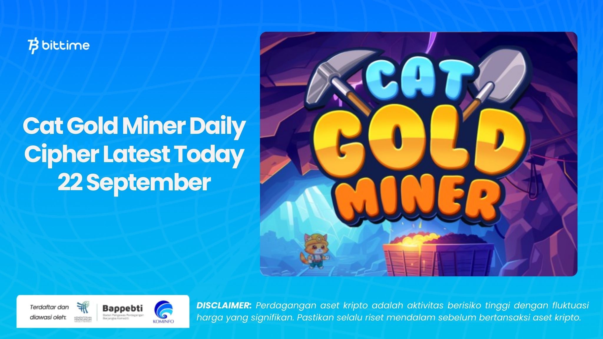 Cat Gold Miner Daily Cipher Latest Today 22 September