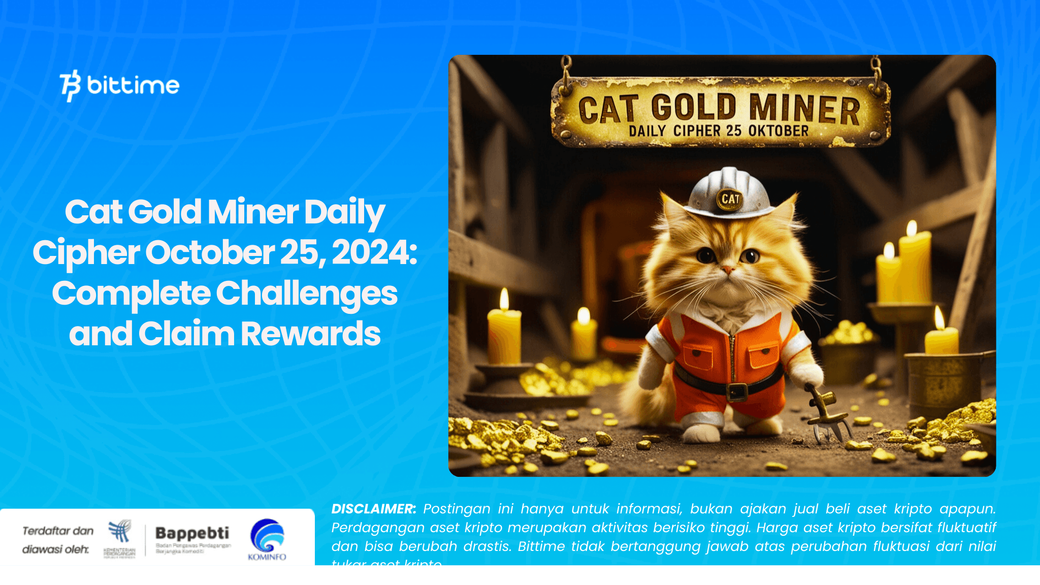 Cat Gold Miner Daily Cipher October 25, 2024: Complete Challenges and ...