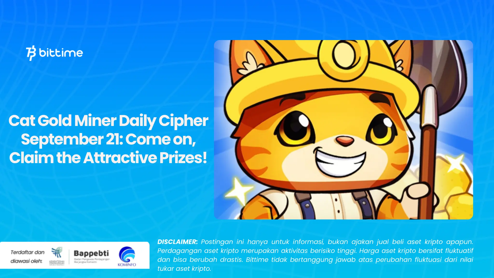 Cat Gold Miner Daily Cipher September 21
