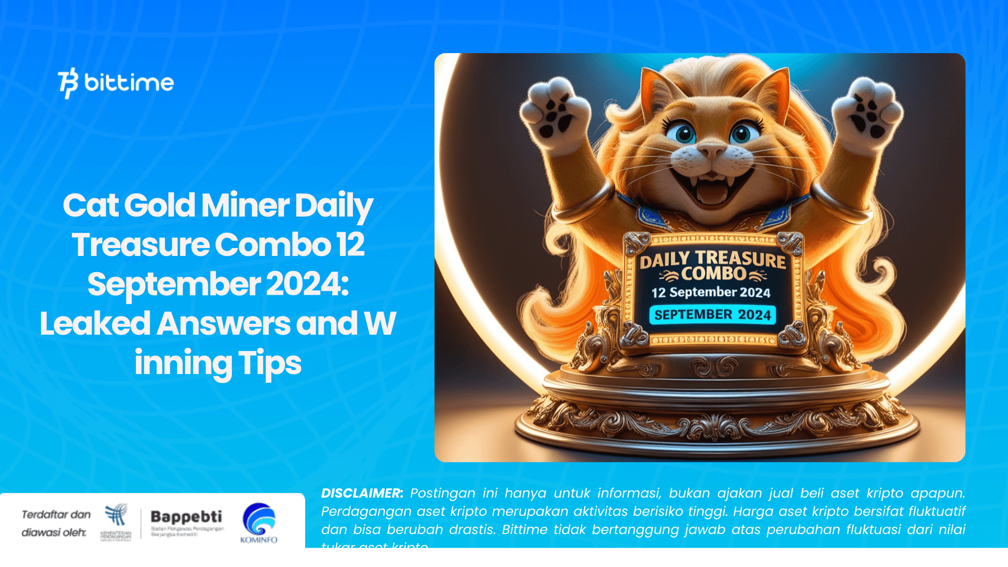 Cat Gold Miner Daily Treasure Combo 12 September 2024: Leaked Answers and Winning Tips