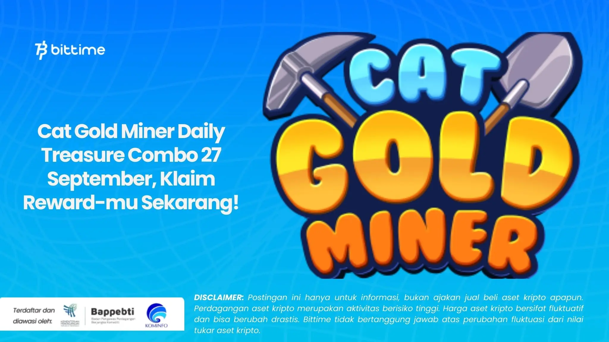 Jawaban Cat Gold Miner Daily Treasure Combo 27 September!