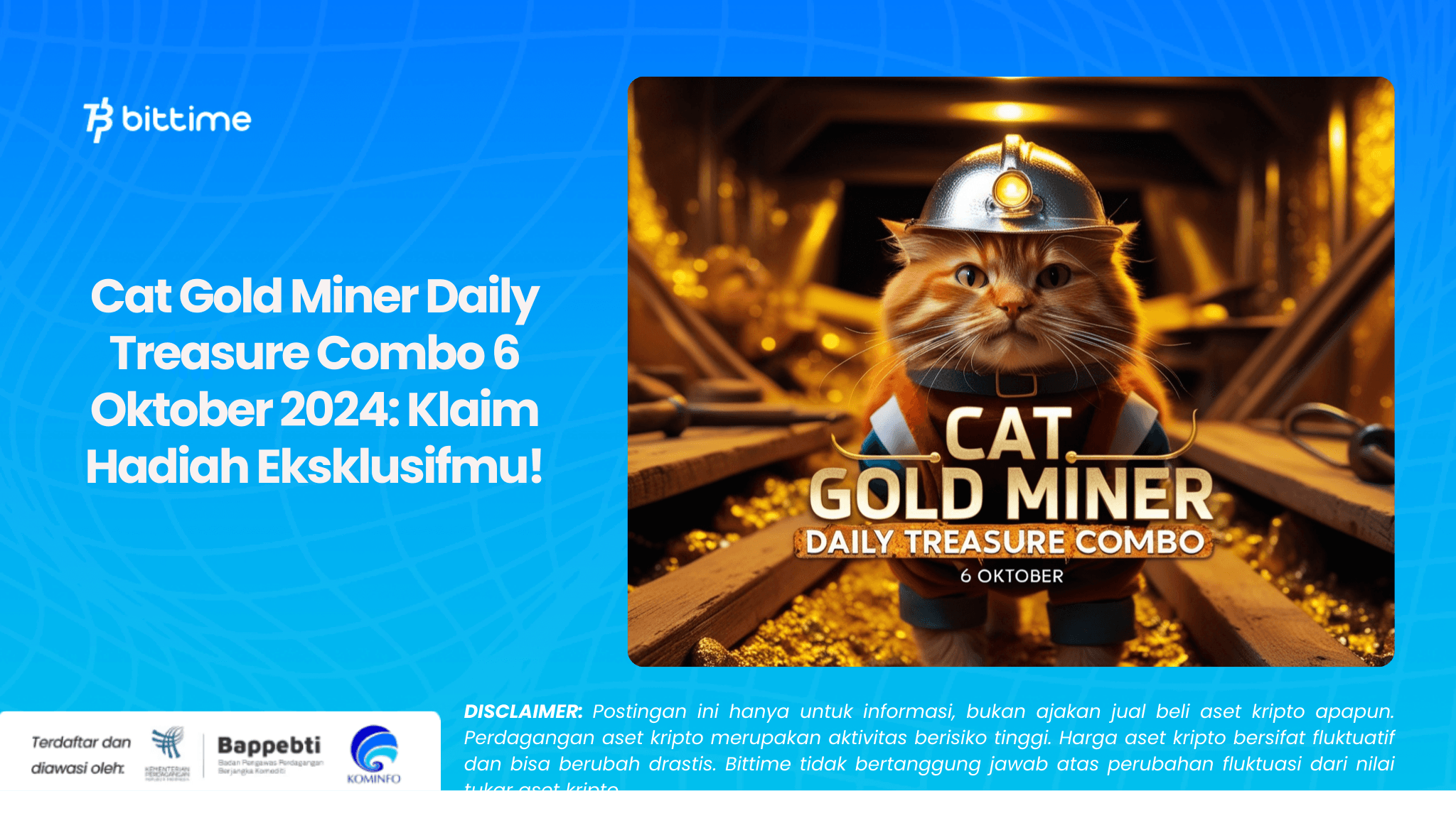 Cat Gold Miner Daily Treasure Combo 6 Oktober 2024: Klaim Hadiah ...