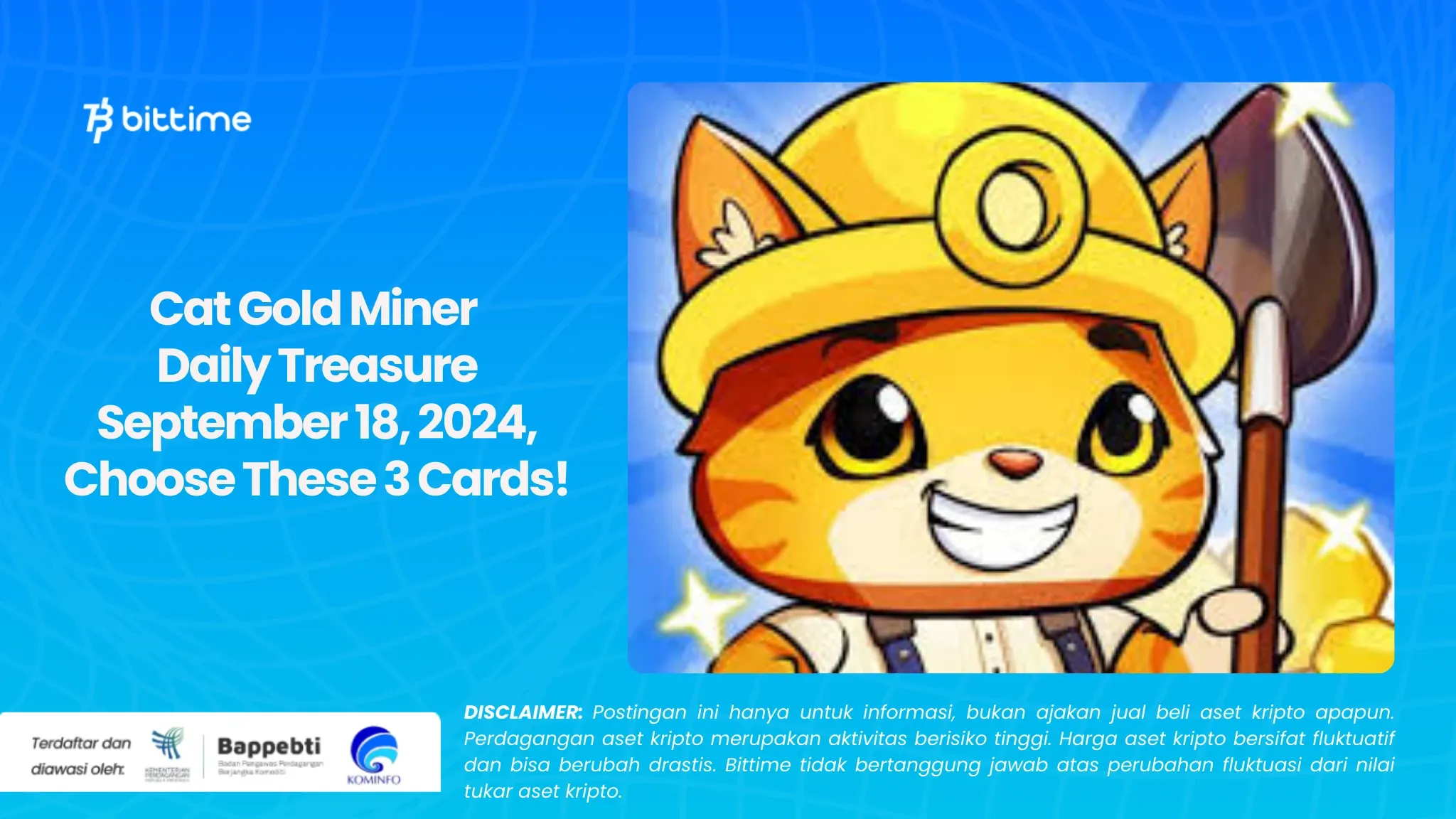 Cat Gold Miner Daily Treasure September 18, 2024