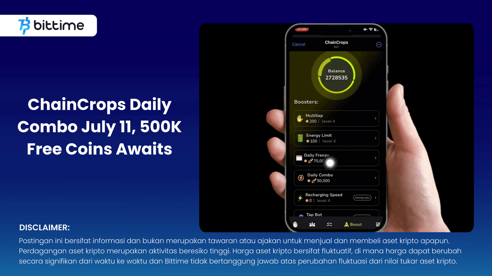 ChainCrops Daily Combo July 11