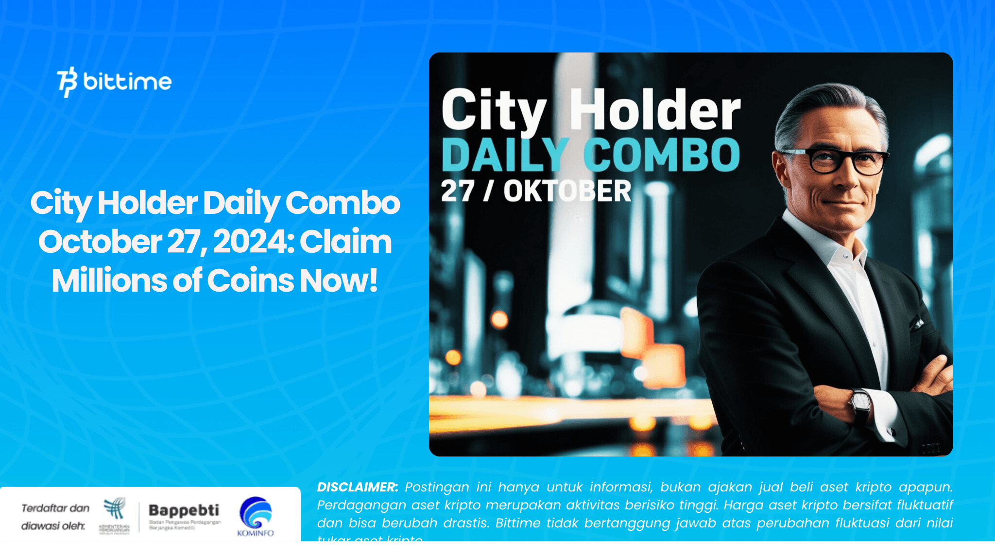 City Holder Daily Combo October 27, 2024: Claim Millions of Coins Now!