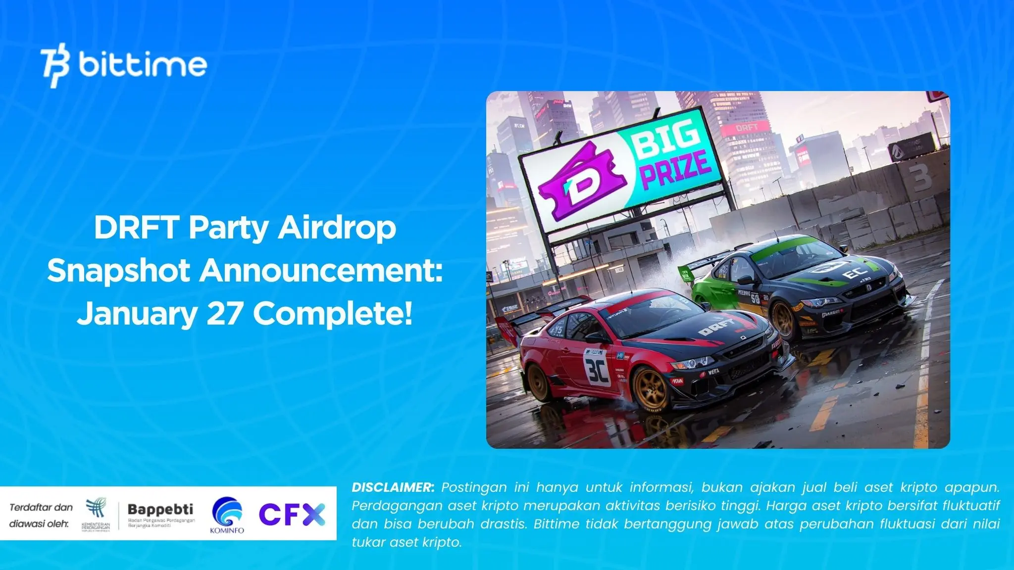 DRFT Party Airdrop Snapshot Announcement: January 27 Complete!