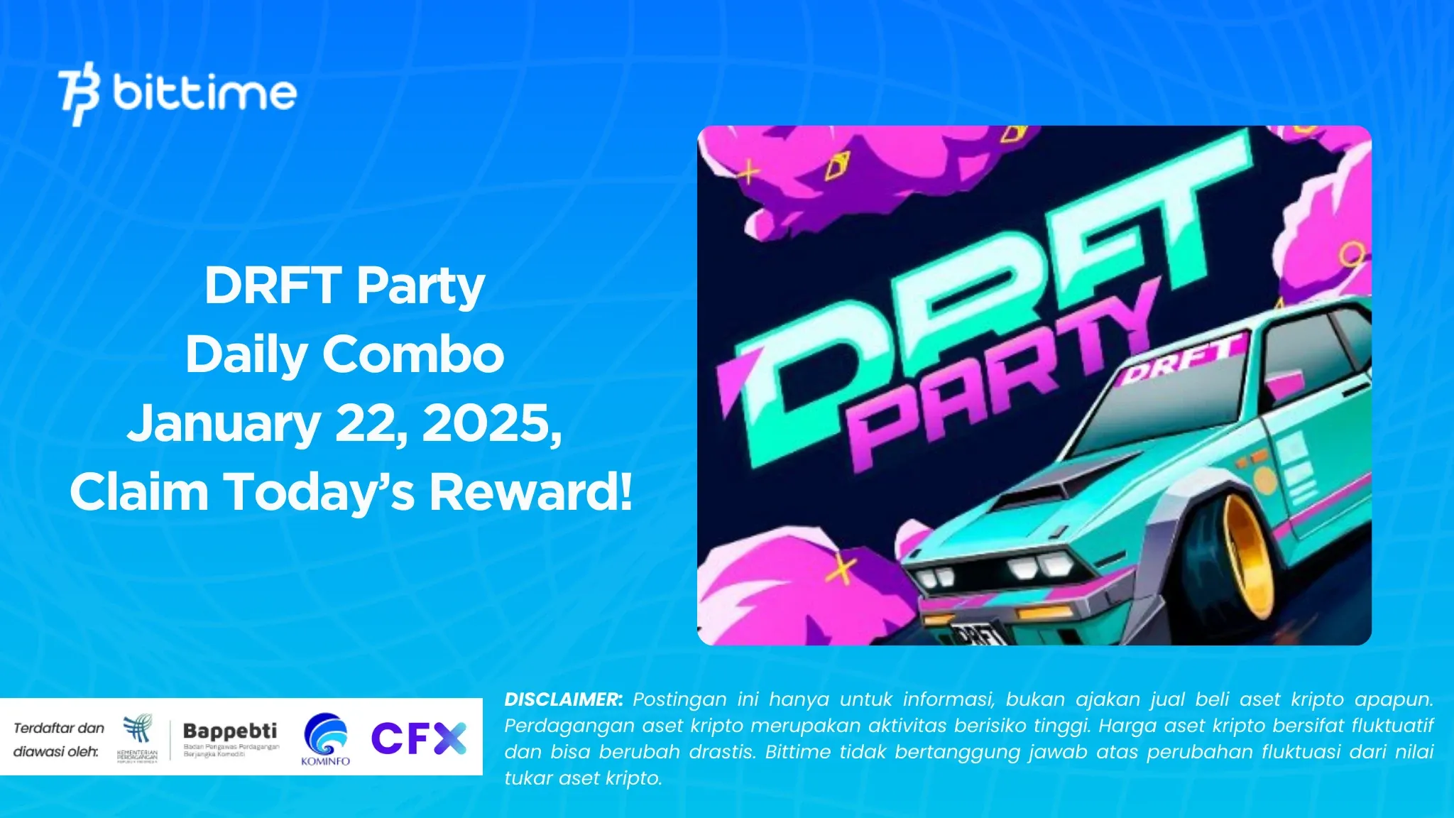 DRFT Party Daily Combo January 22, 2025