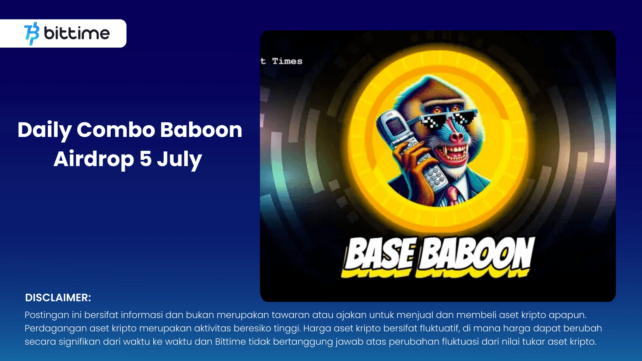 Daily Combo Baboon Airdrop 5 July