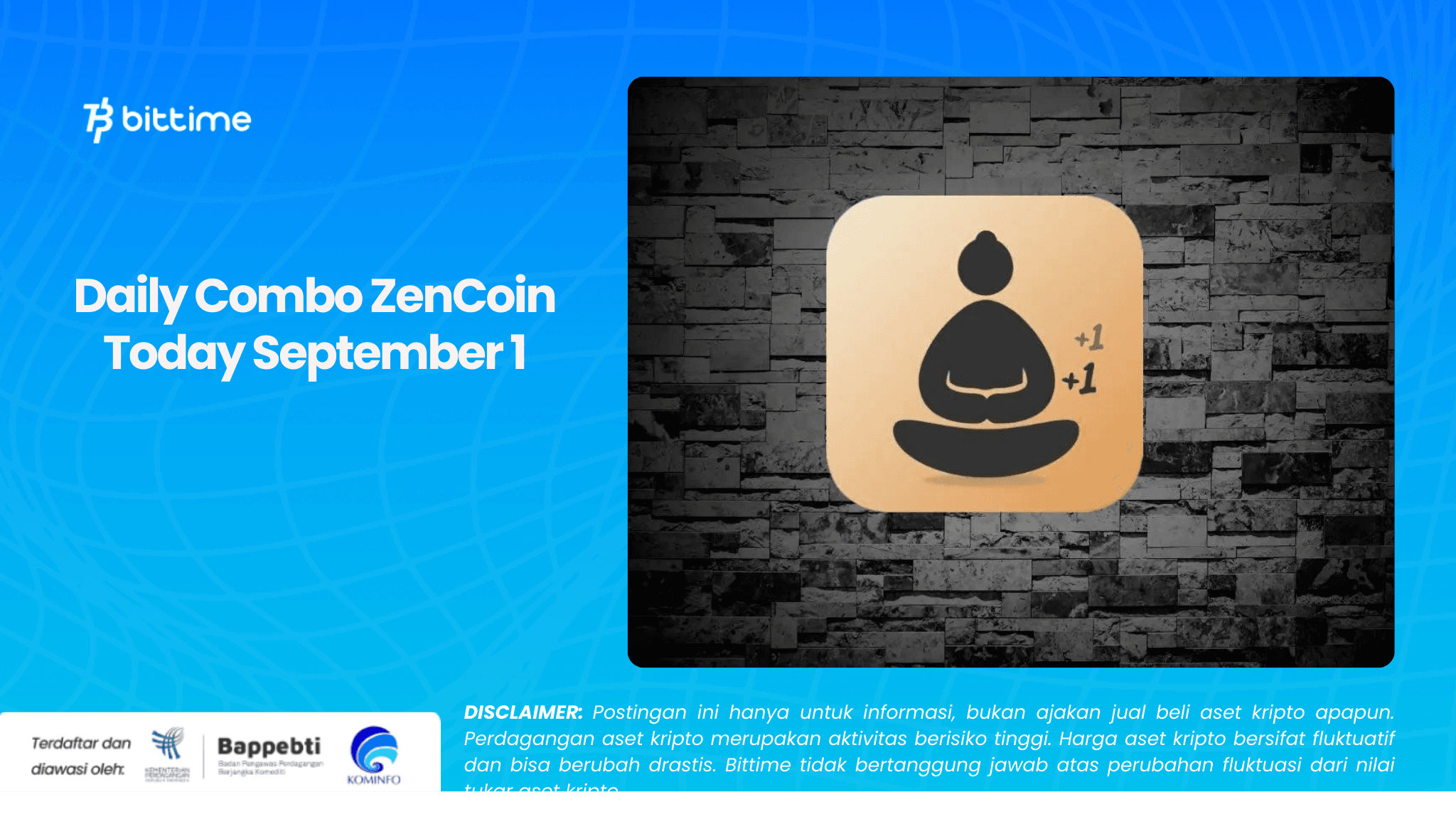 Daily Combo ZenCoin Today September 1