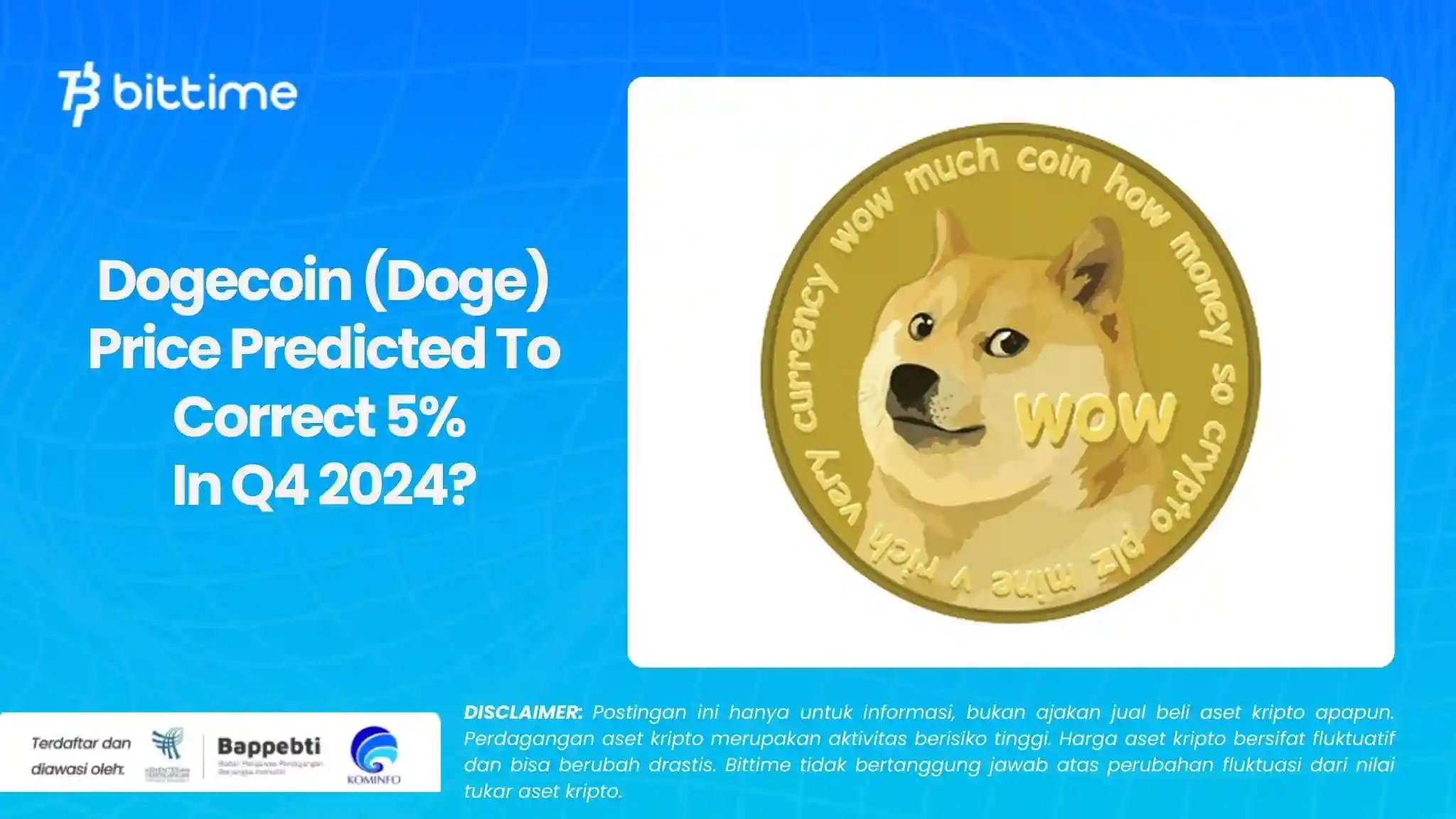 Dogecoin (Doge) Price Predicted To Correct 5% In Q4 2024?