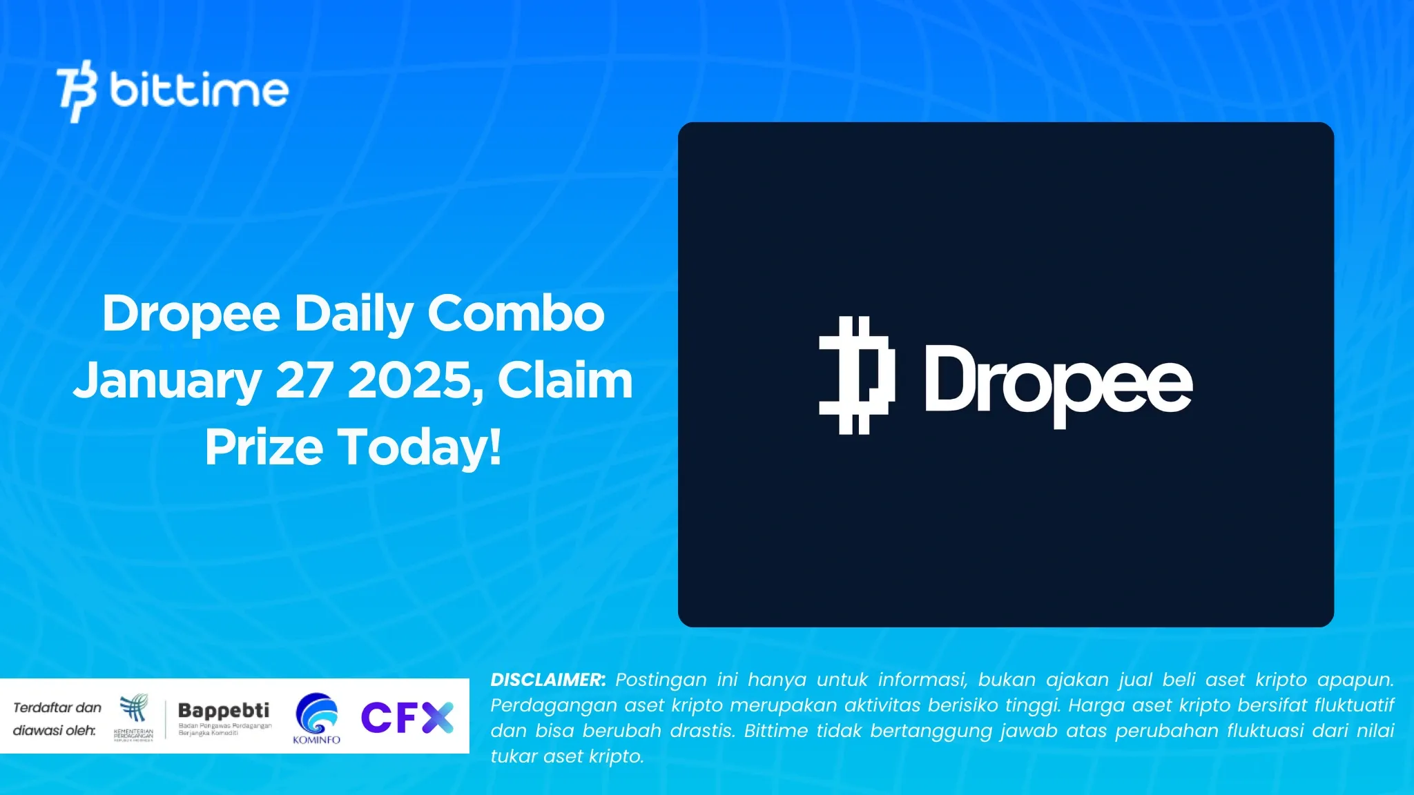 Dropee Daily Combo January 27 2025, Claim Prize Today!