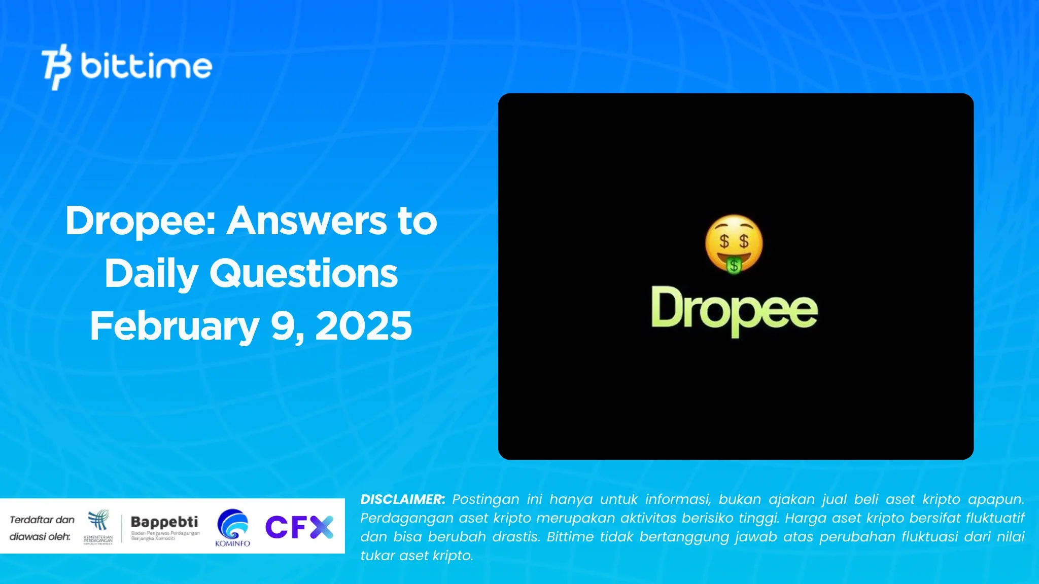Dropee: Answers to Daily Questions February 9, 2025