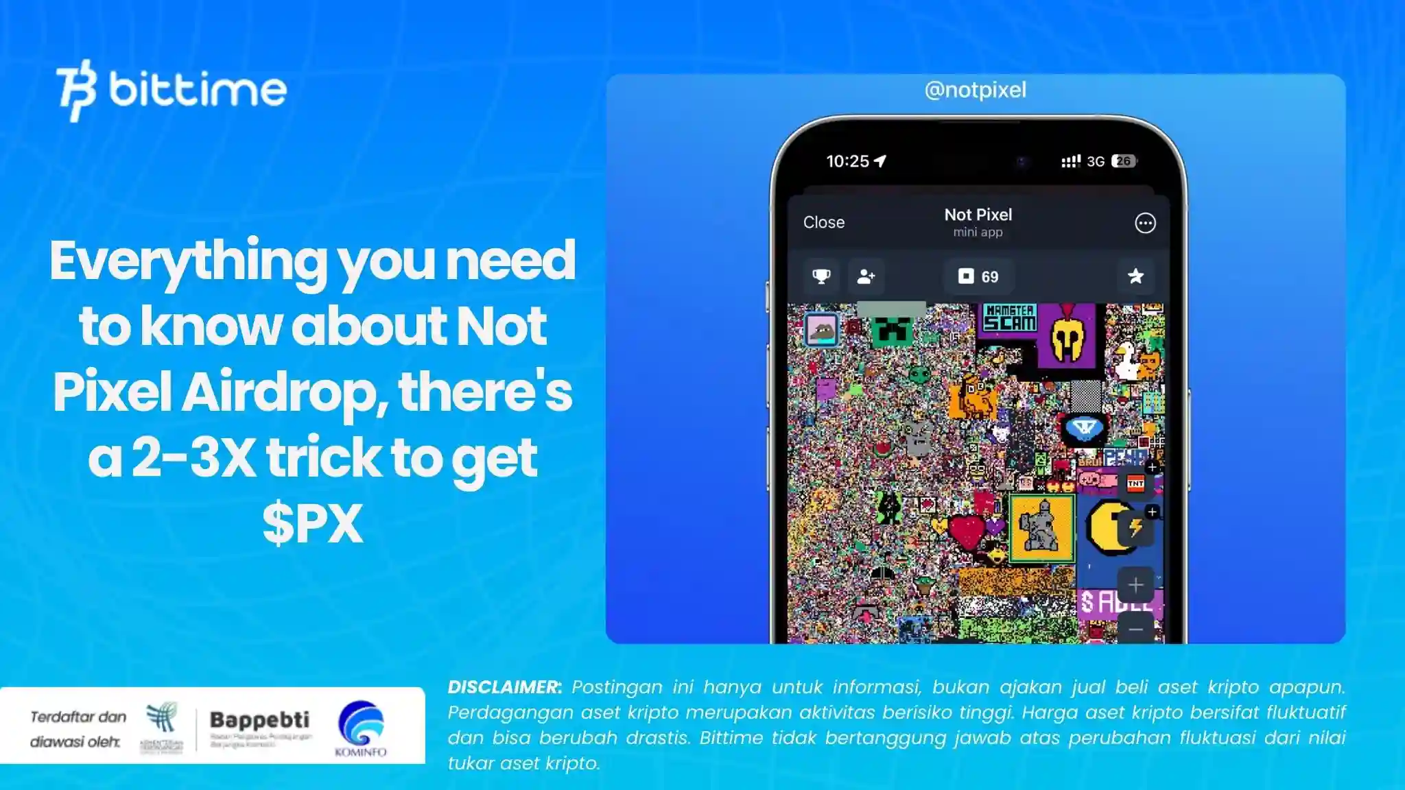 Everything you need to know about Not Pixel Airdrop, there's a 2-3X trick to get $PX