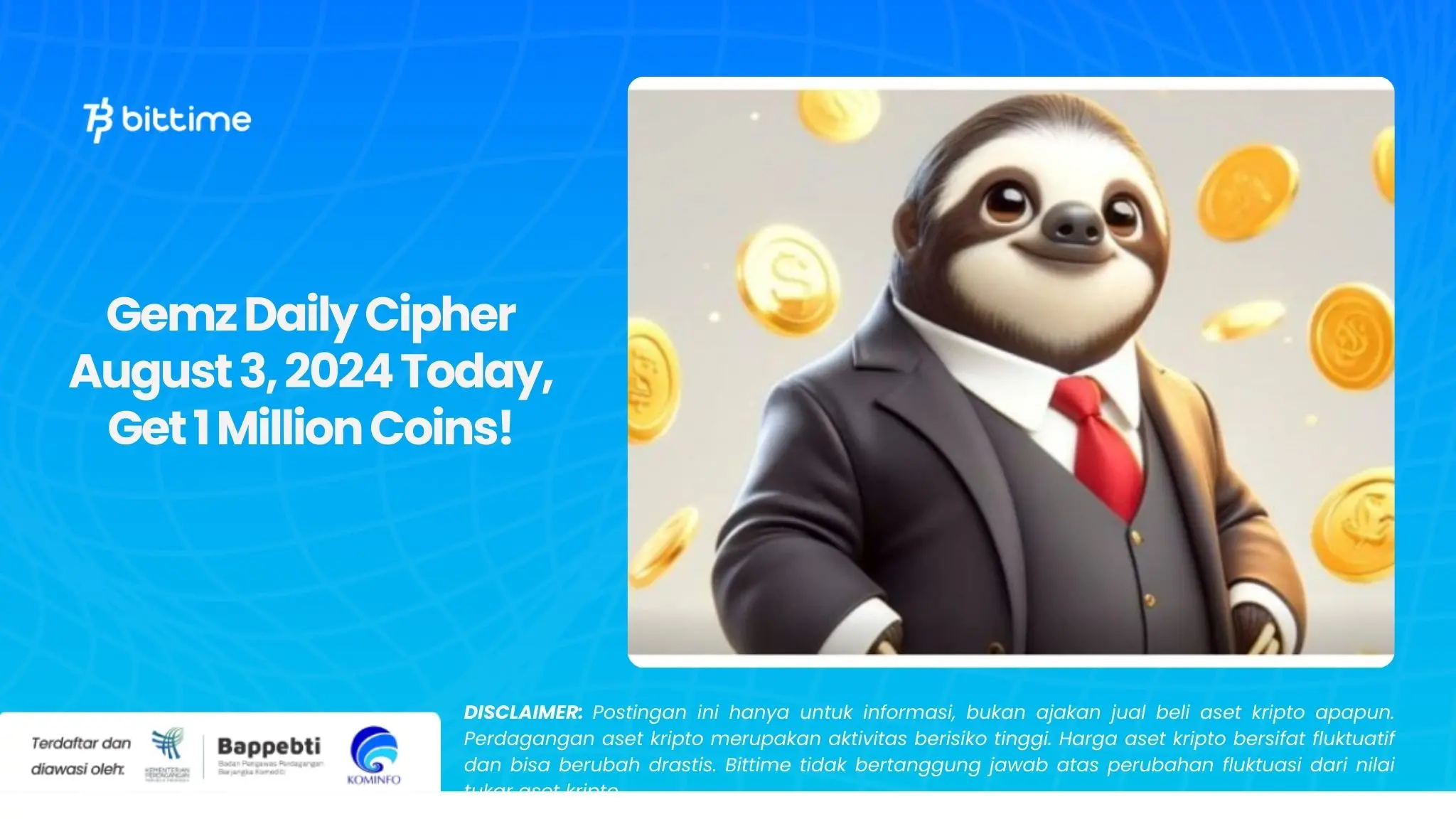Gemz Daily Cipher August 3, 2024 Today, Get 1 Million Coins!