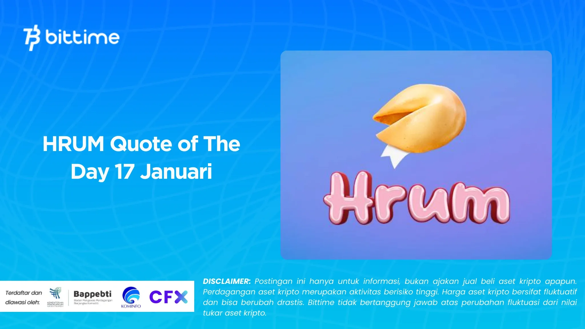 HRUM Quote of The Day 17 Januari