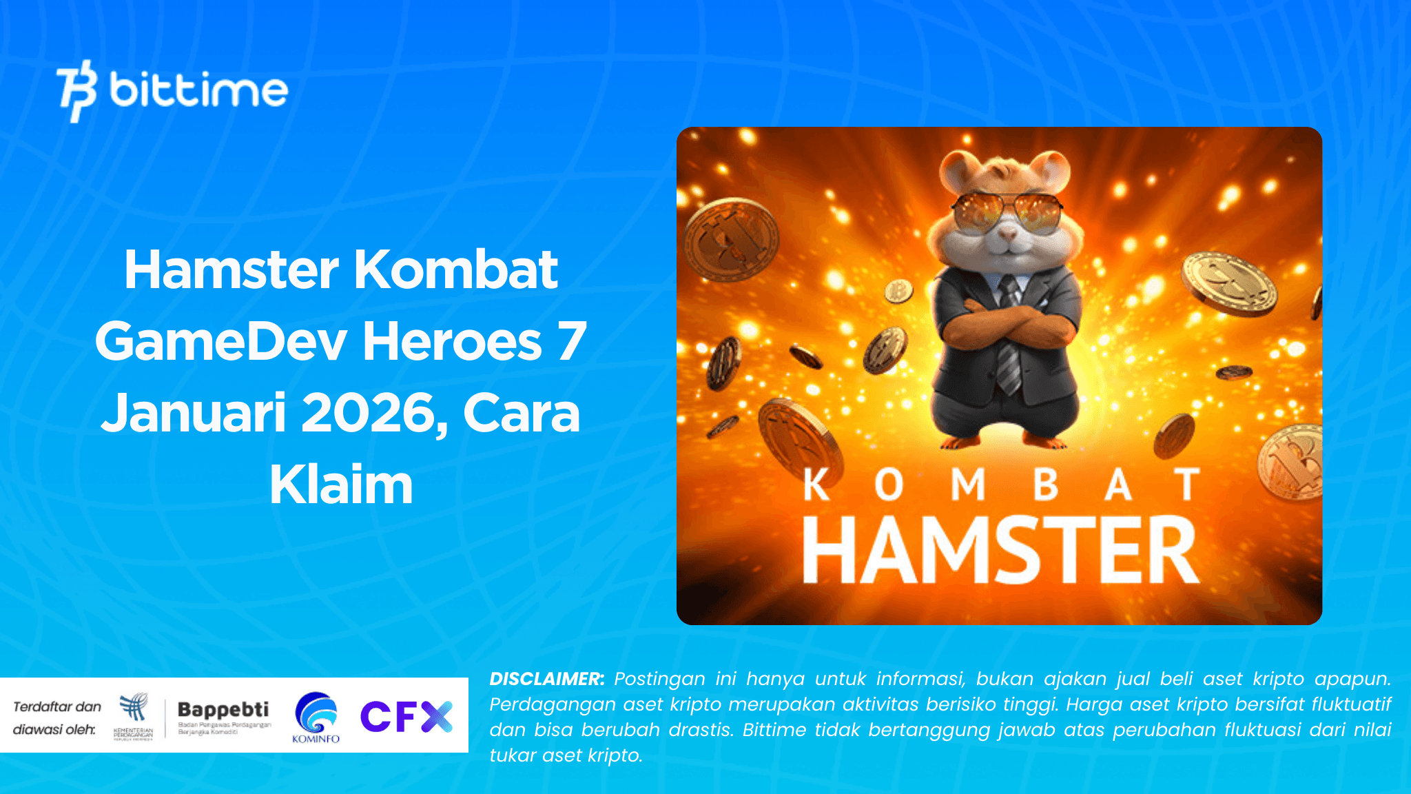 Hamster Kombat GameDev Heroes 7 Januari 2026, Cara Klaim