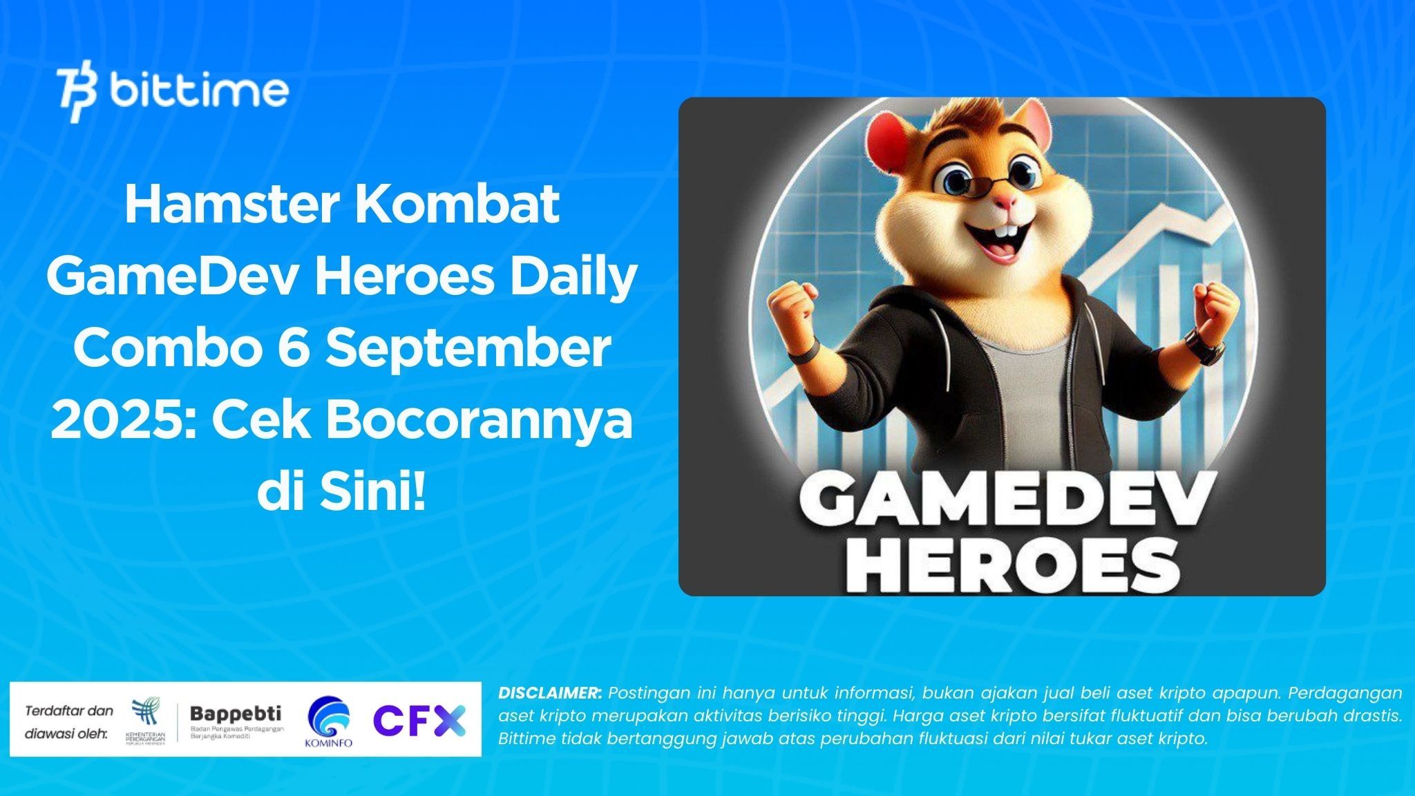 Hamster Kombat GameDev Heroes Daily Combo September 6, 2025
