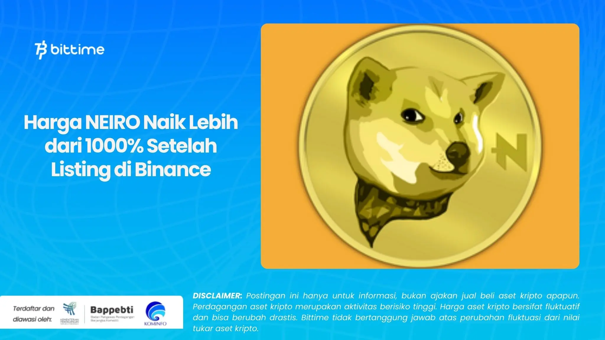 Harga NEIRO Naik Lebih dari 1000% Setelah Listing di Binance