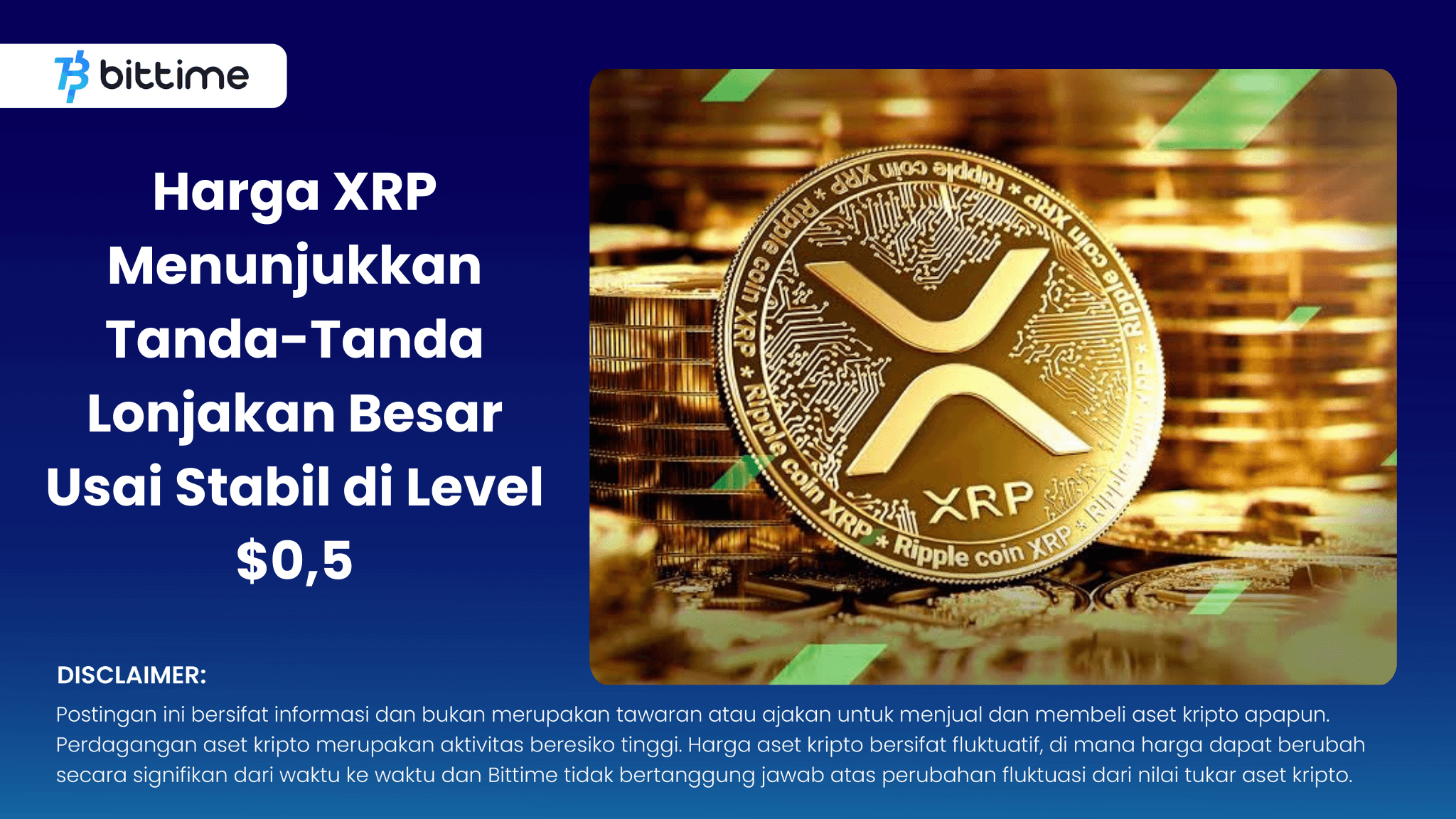 Harga XRP Menunjukkan Tanda-Tanda Lonjakan Besar Usai Stabil di Level $0,5