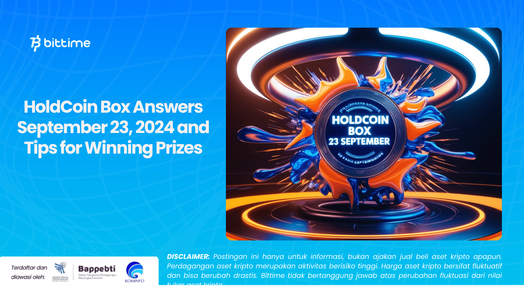HoldCoin Box Answers September 23, 2024 and Tips for Winning Prizes