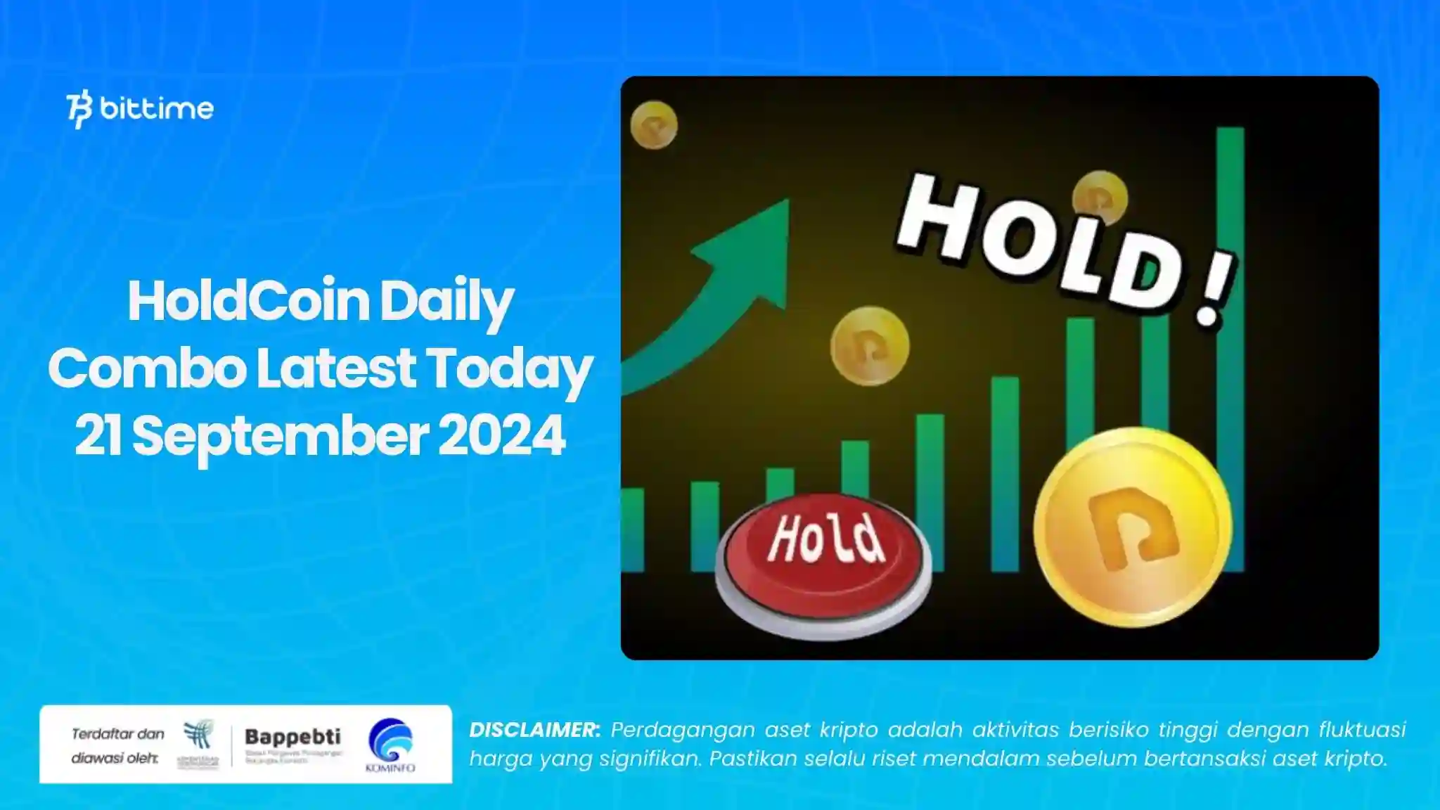 HoldCoin Daily Combo Latest Today 21 September 2024