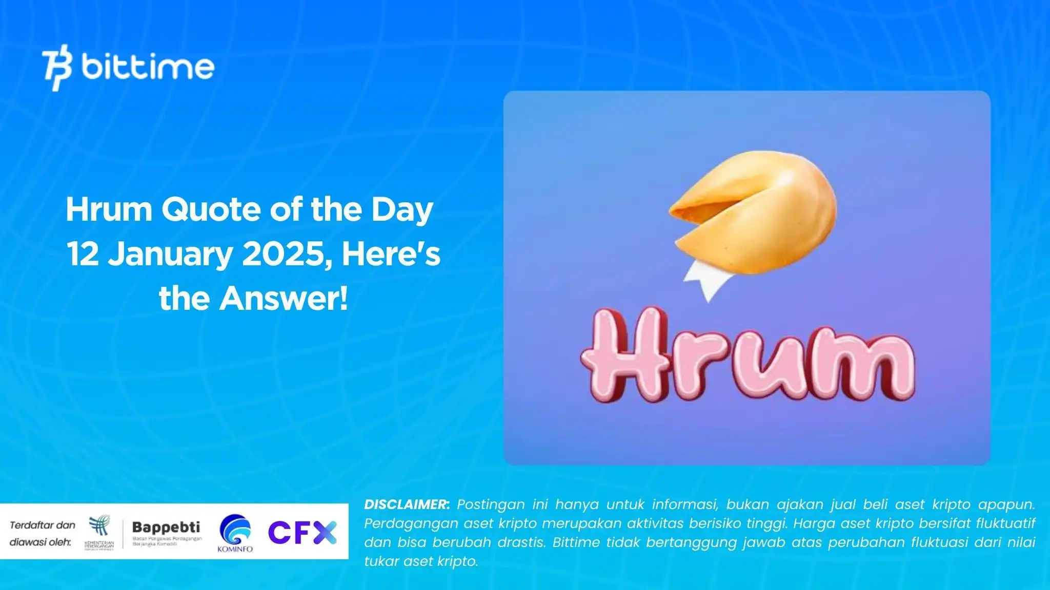 Hrum Quote of the Day 12 January 2025, Here's the Answer!