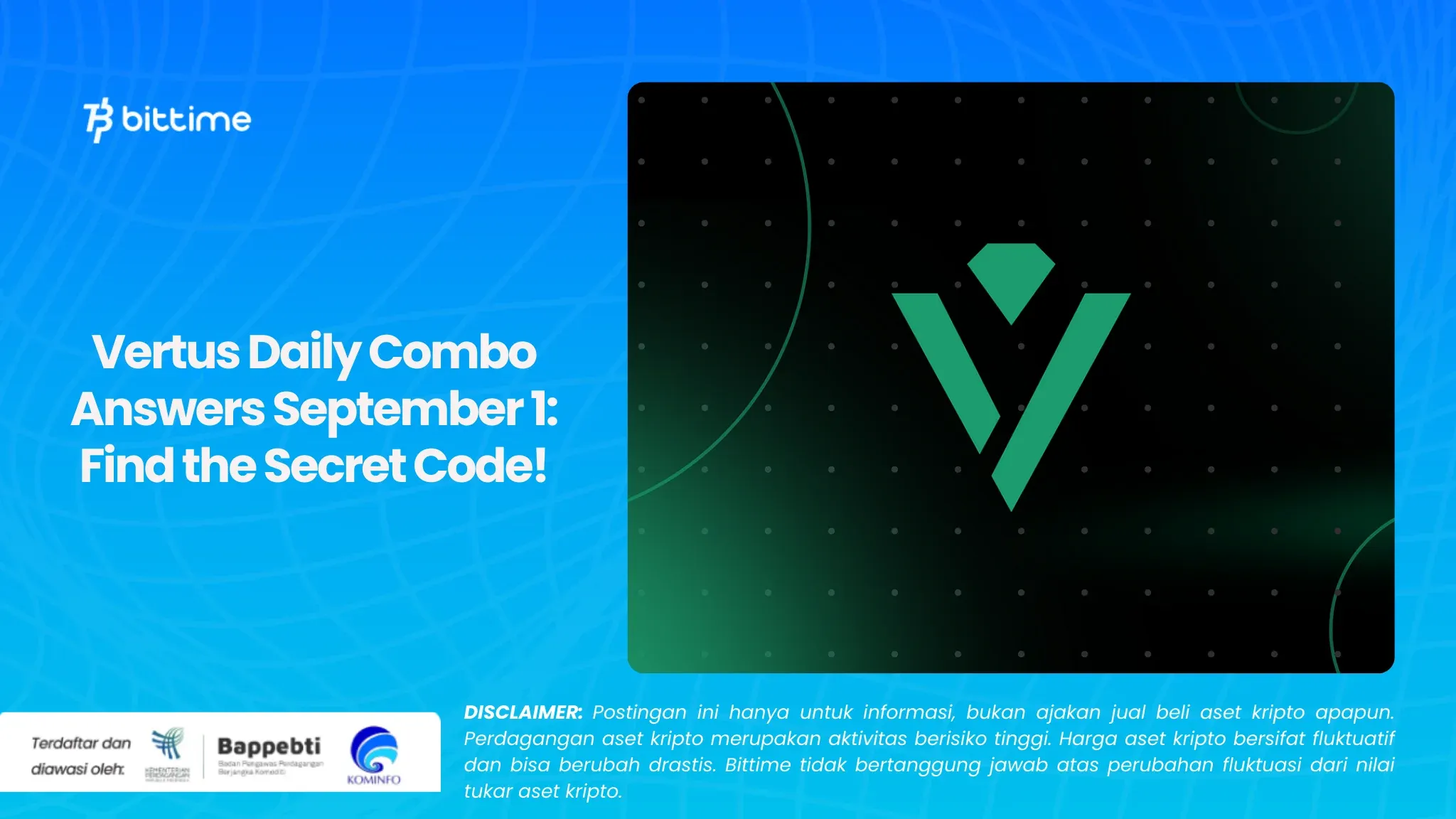 Vertus Daily Combo Answers September 1: Find the Secret Code!