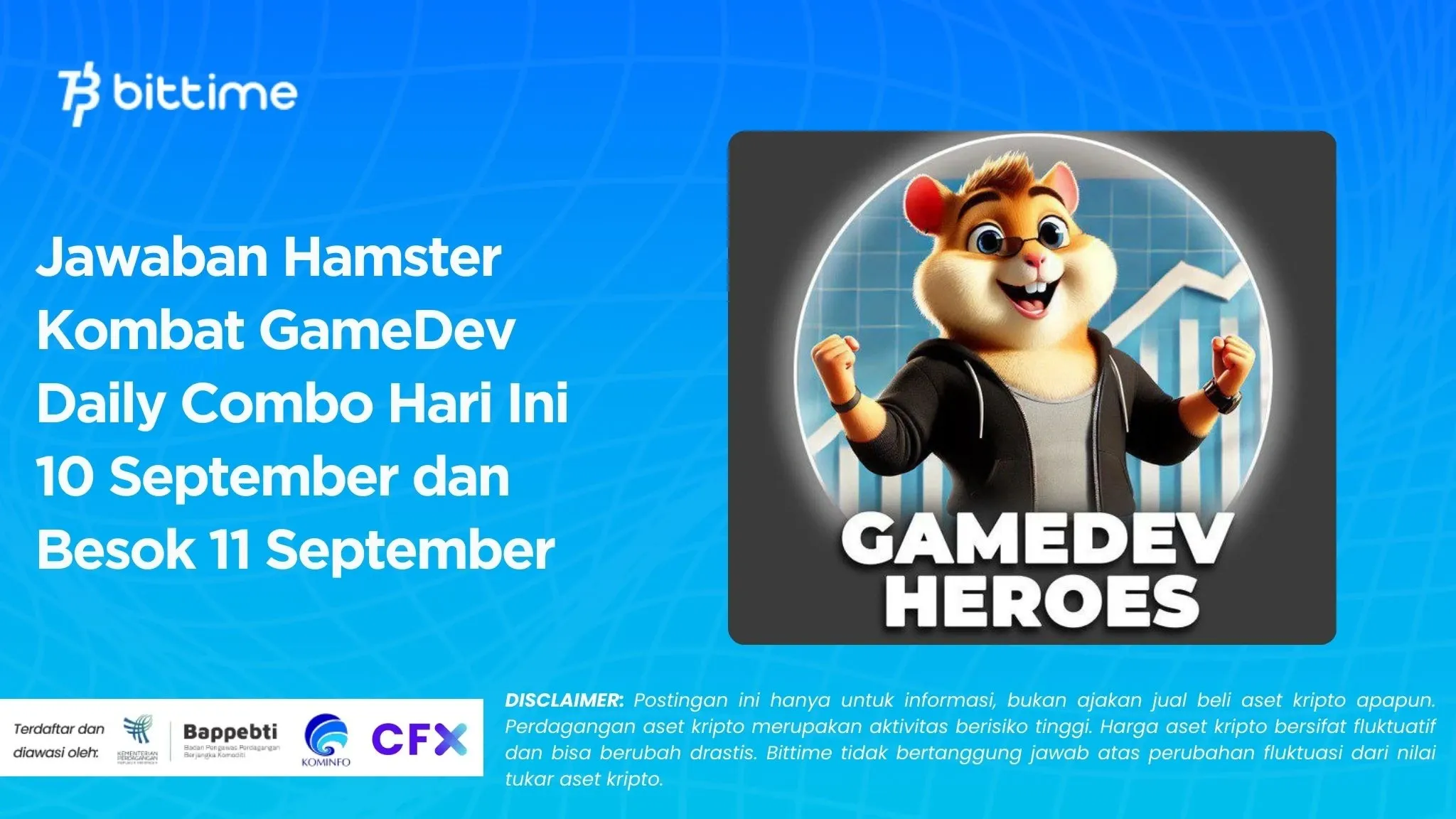 Jawaban Hamster Kombat GameDev Daily Combo Hari Ini 10 September dan ...