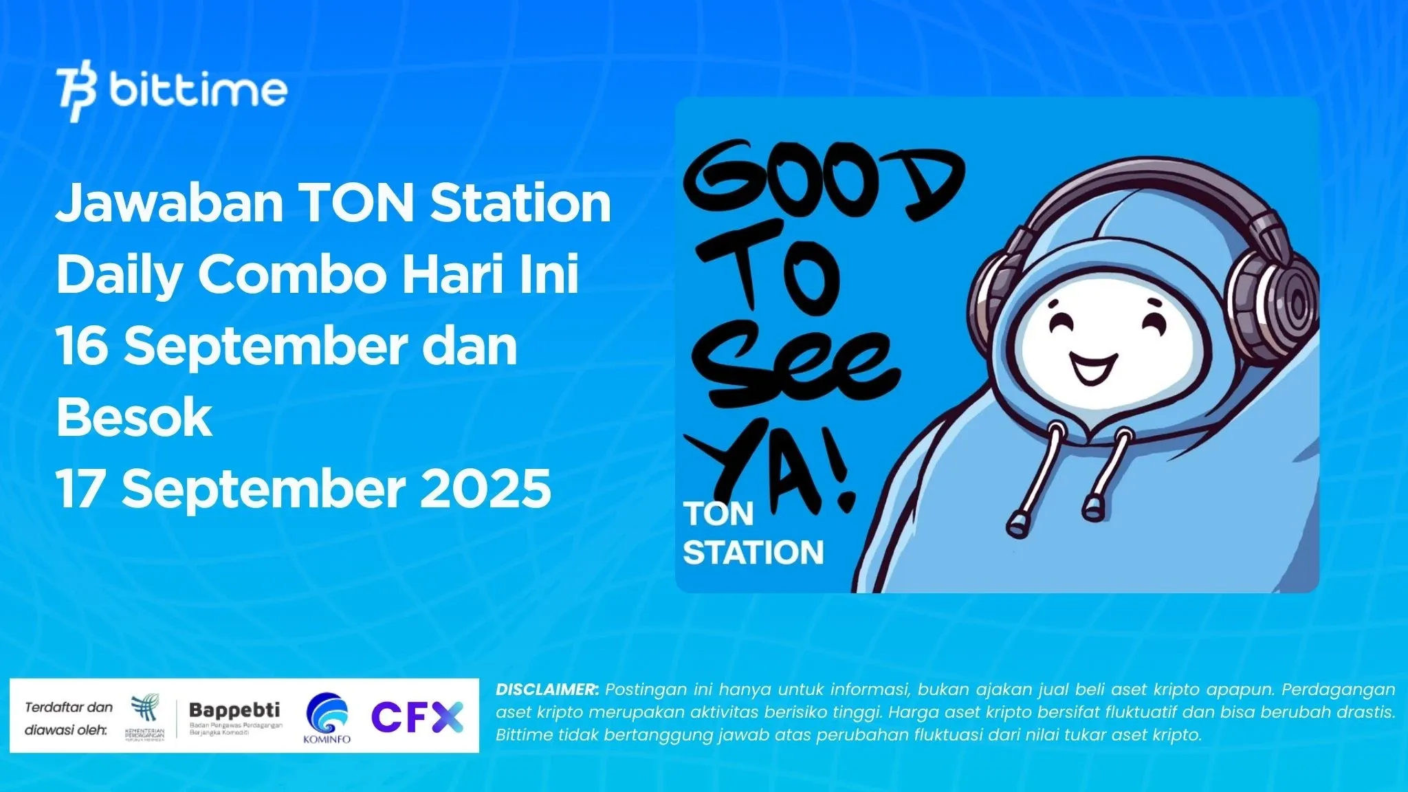 Jawaban TON Station Daily Combo Hari Ini 16 September dan Besok 17 ...