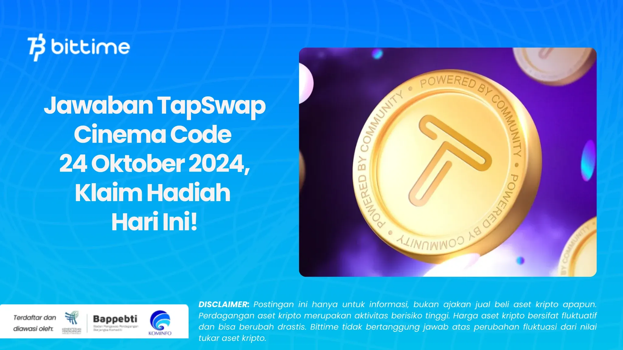 Jawaban TapSwap Cinema Code 24 Oktober 2024