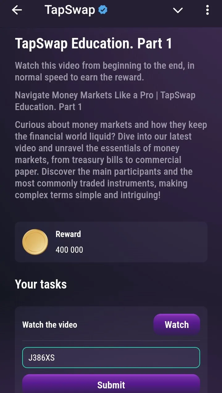 TapSwap Code Combo Answers August 5
