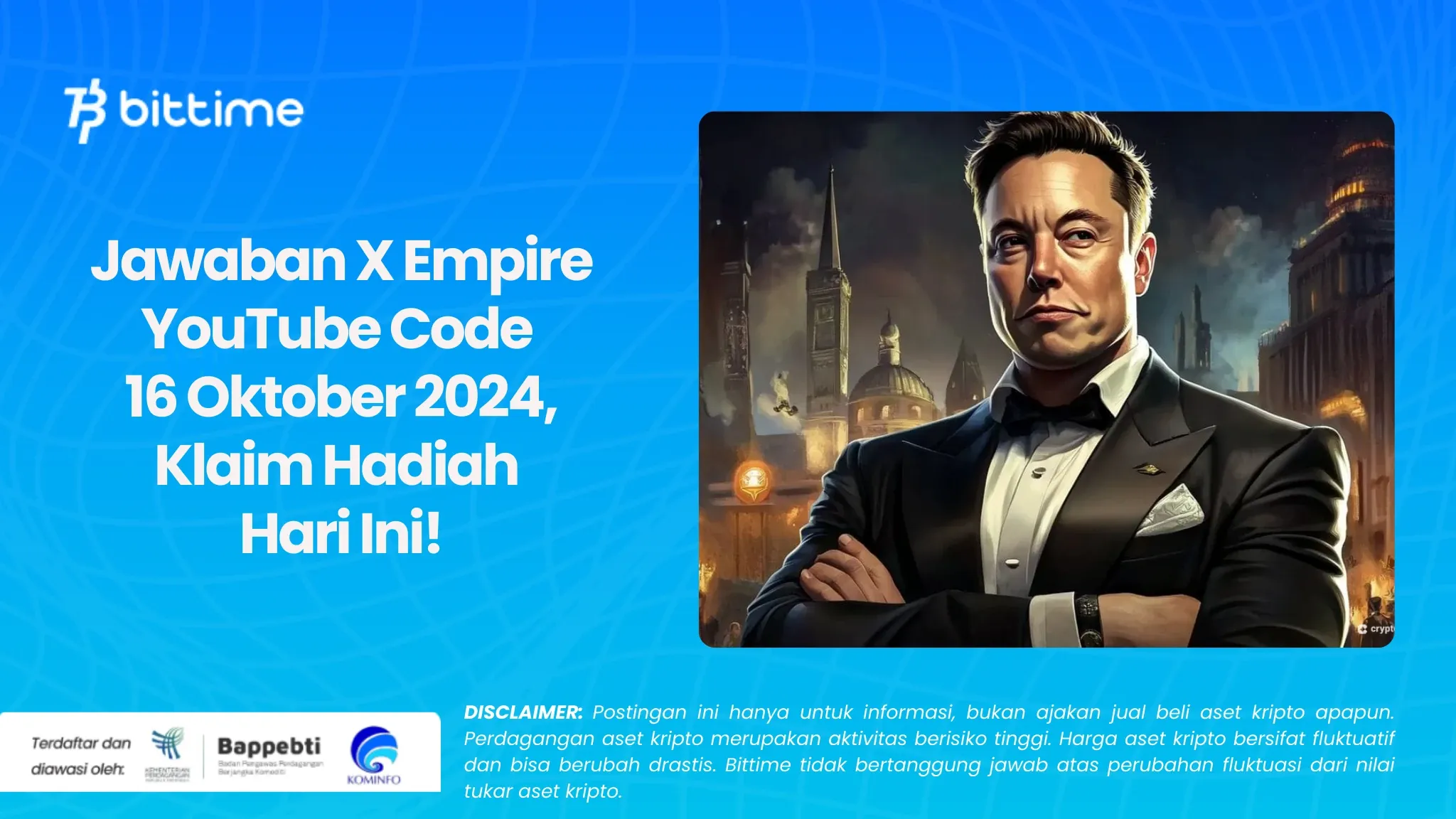 Jawaban X Empire YouTube Code 16 Oktober 2024