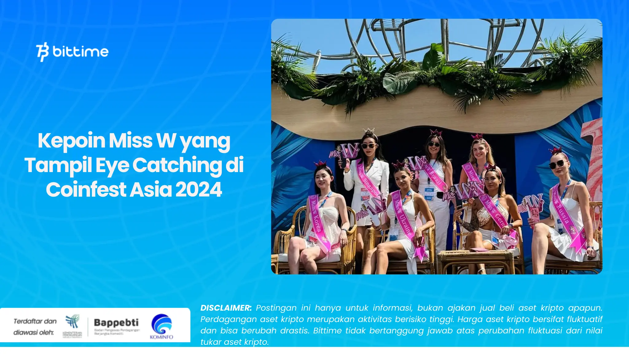 Kepoin Miss W yang Tampil Eye Catching di Coinfest Asia 2024